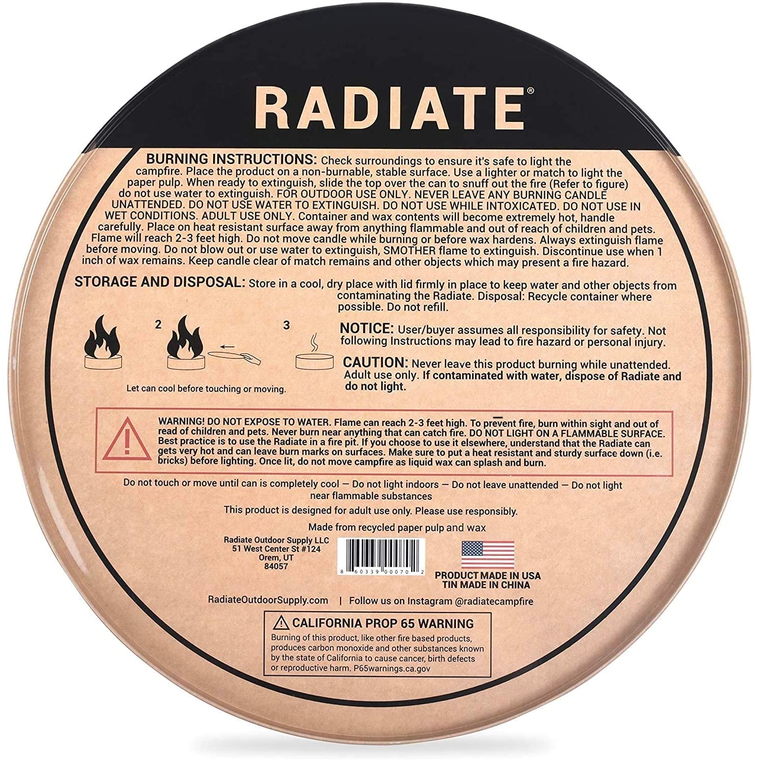 radiate Portable Campfire: The Original Go-Anywhere Campfire ...