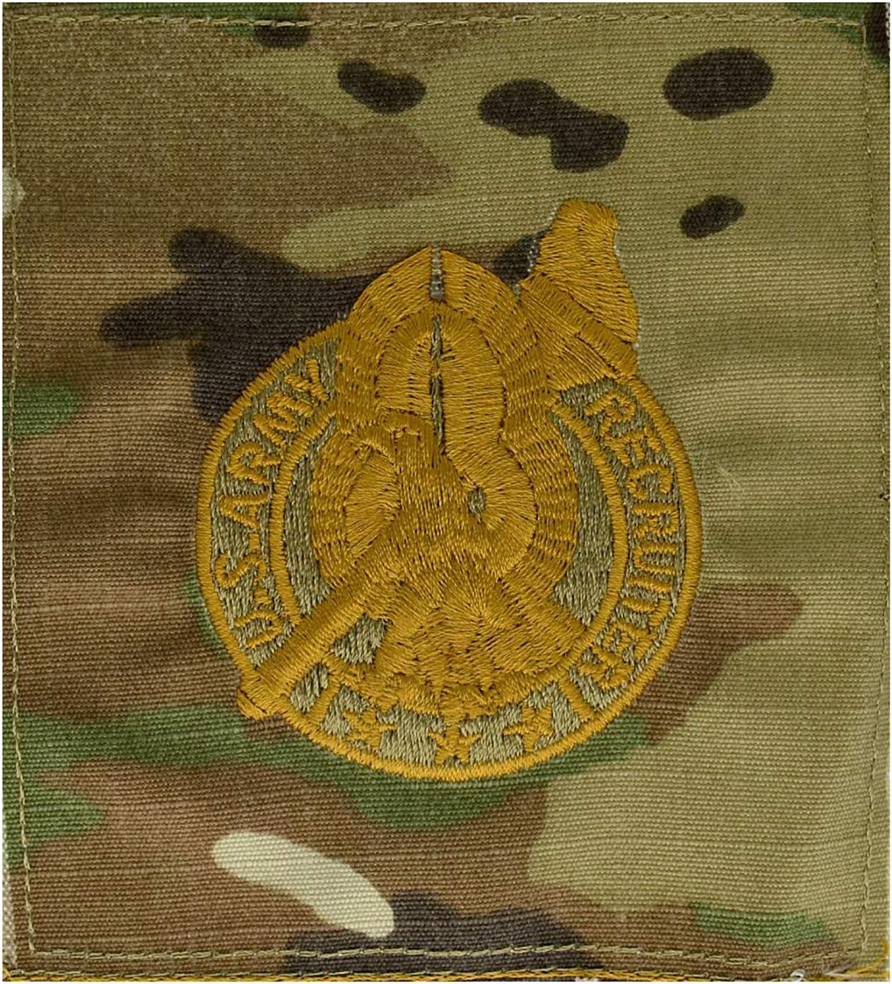 Amazon.com: Melveen Army Recruiter Gold Thread OCP Badge Sew-On Patch ...