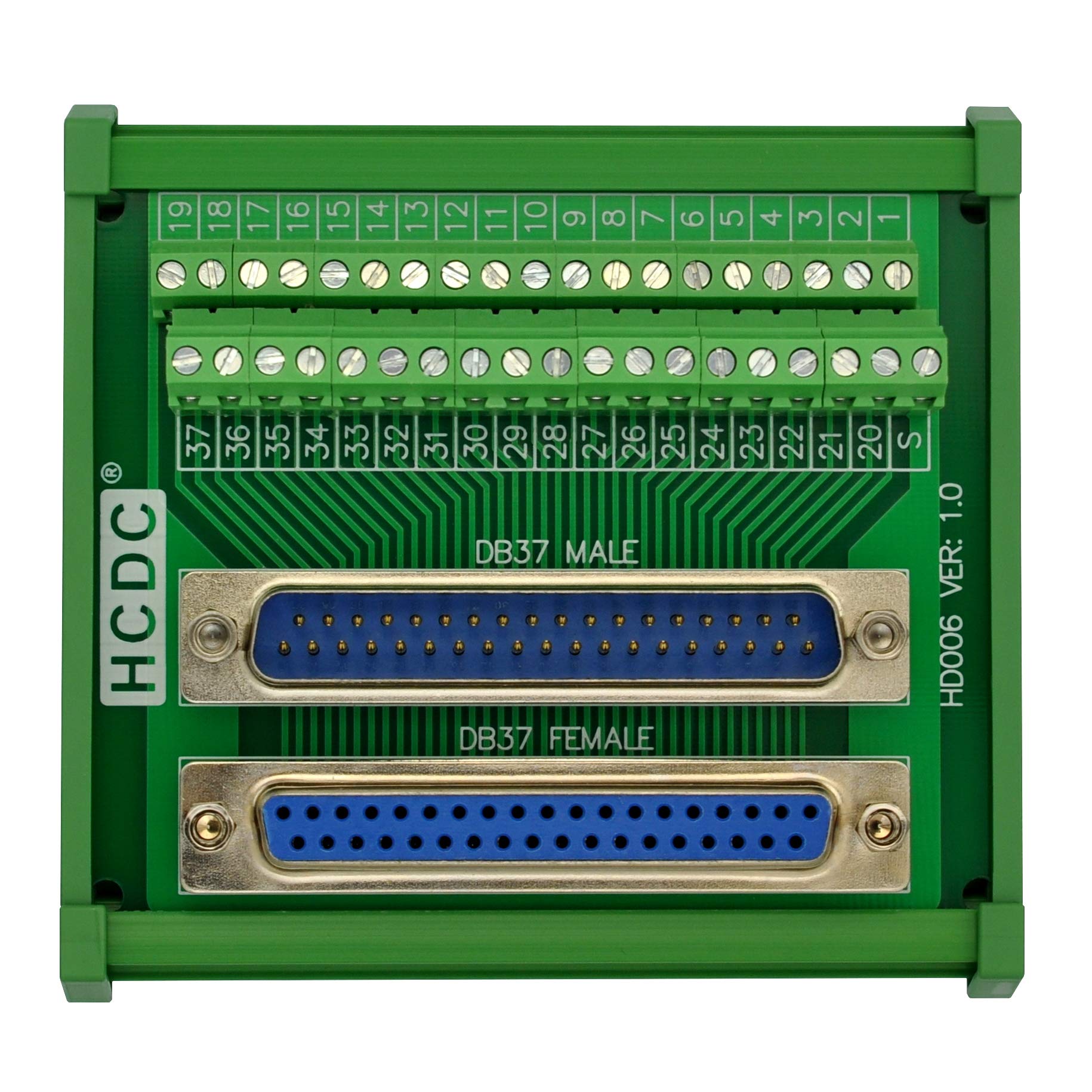 Snapklik.com : DIN Rail Mount D-SUB Male-Female Interface Module ...