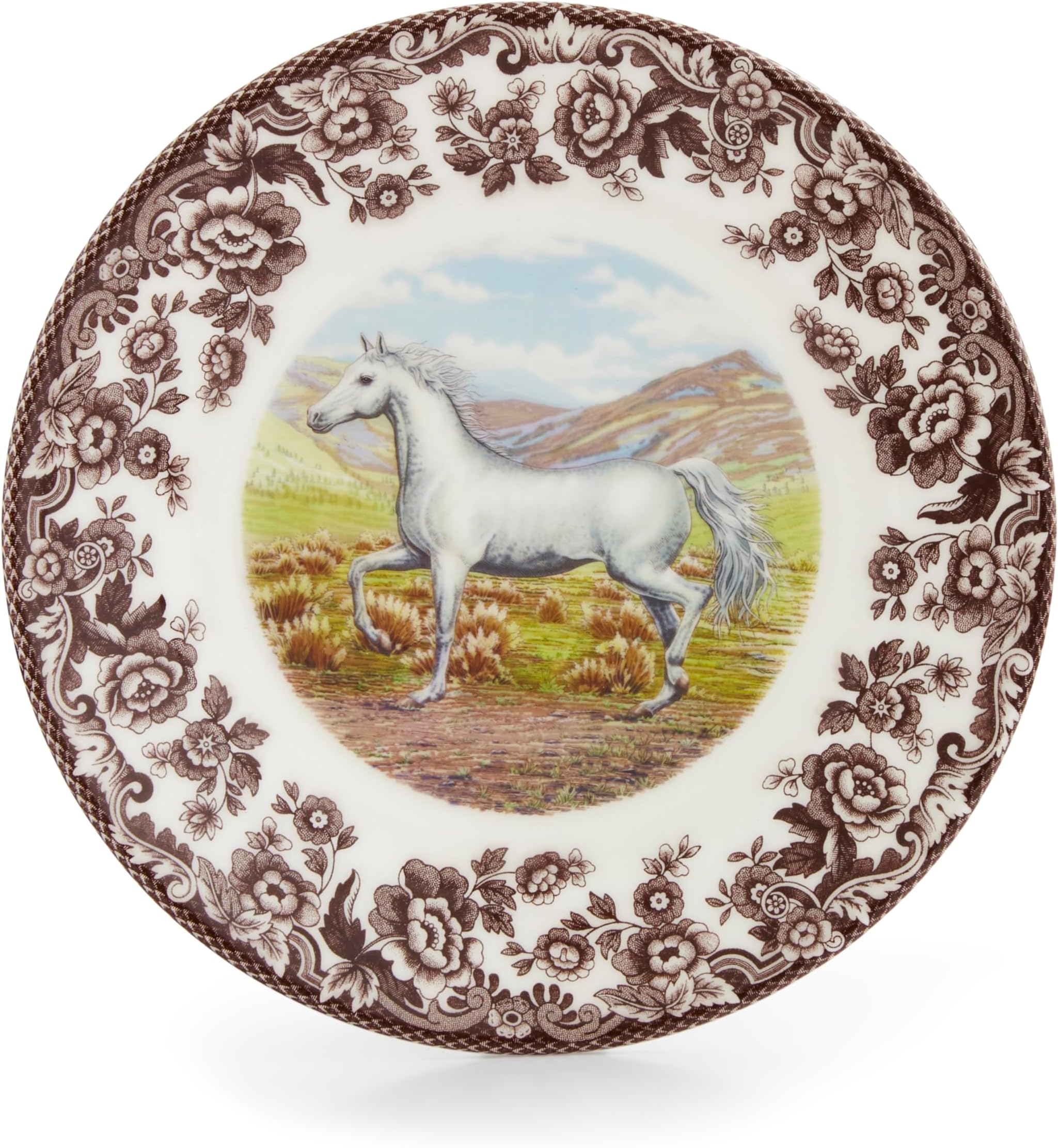 Amazon.com | Spode Woodland Salad Plate, Birds of Prey, 8” Fine ...