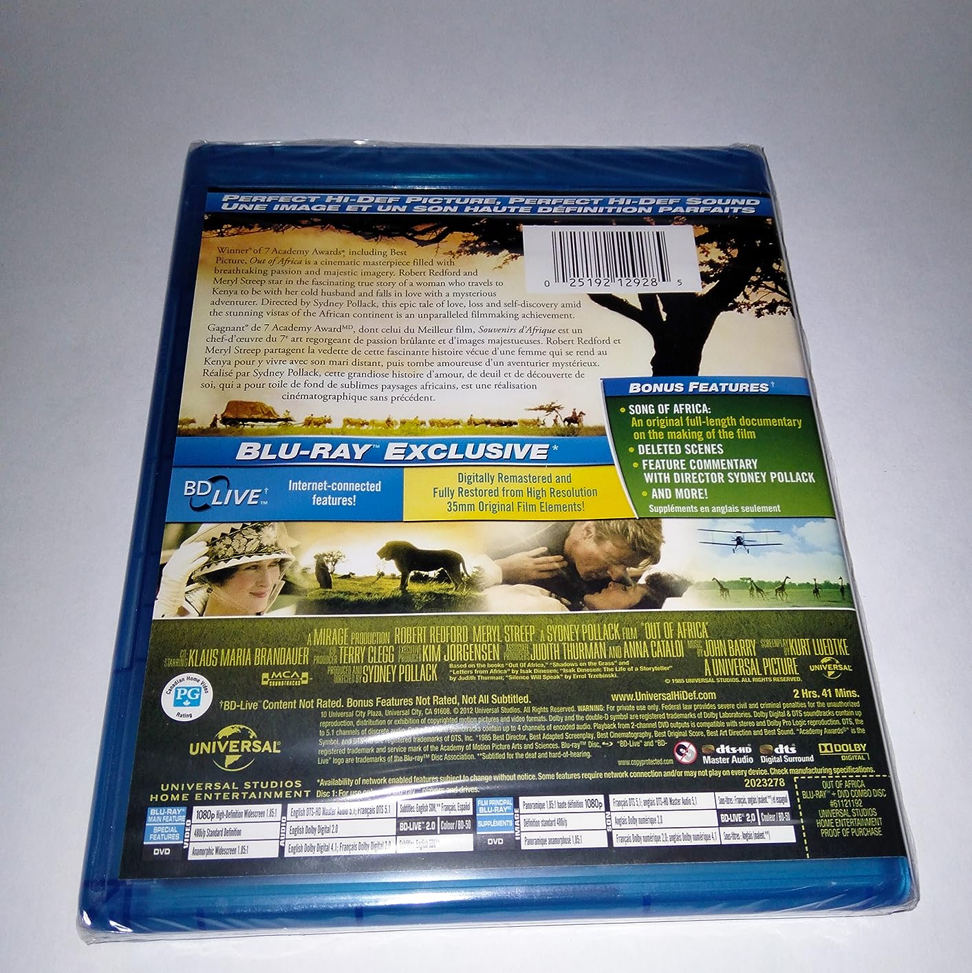 Out Of Africa (Special Edition) [DVD] : Amazon.com.mx: Películas y Series de TV