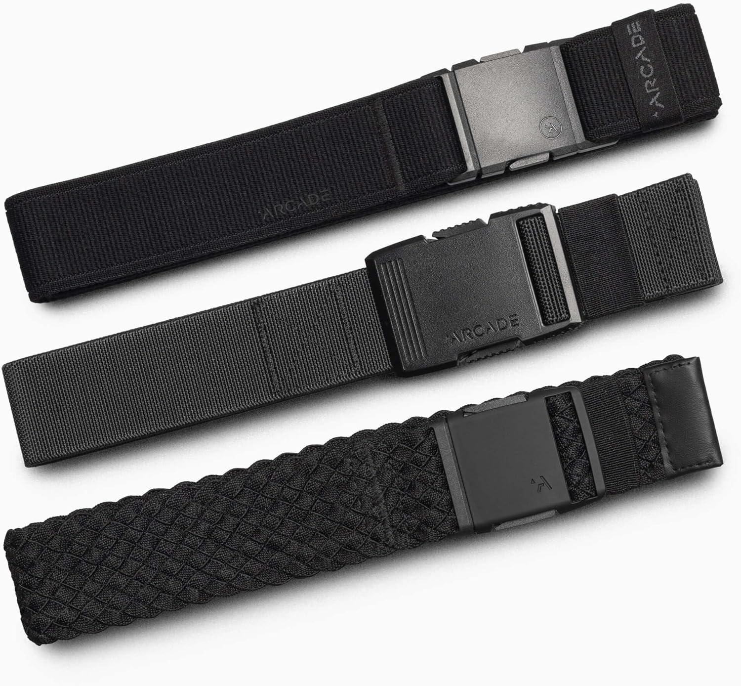 Arcade Belts Unisex Midnight Belt 3-Piece Bundle: High Grade, Heavy ...