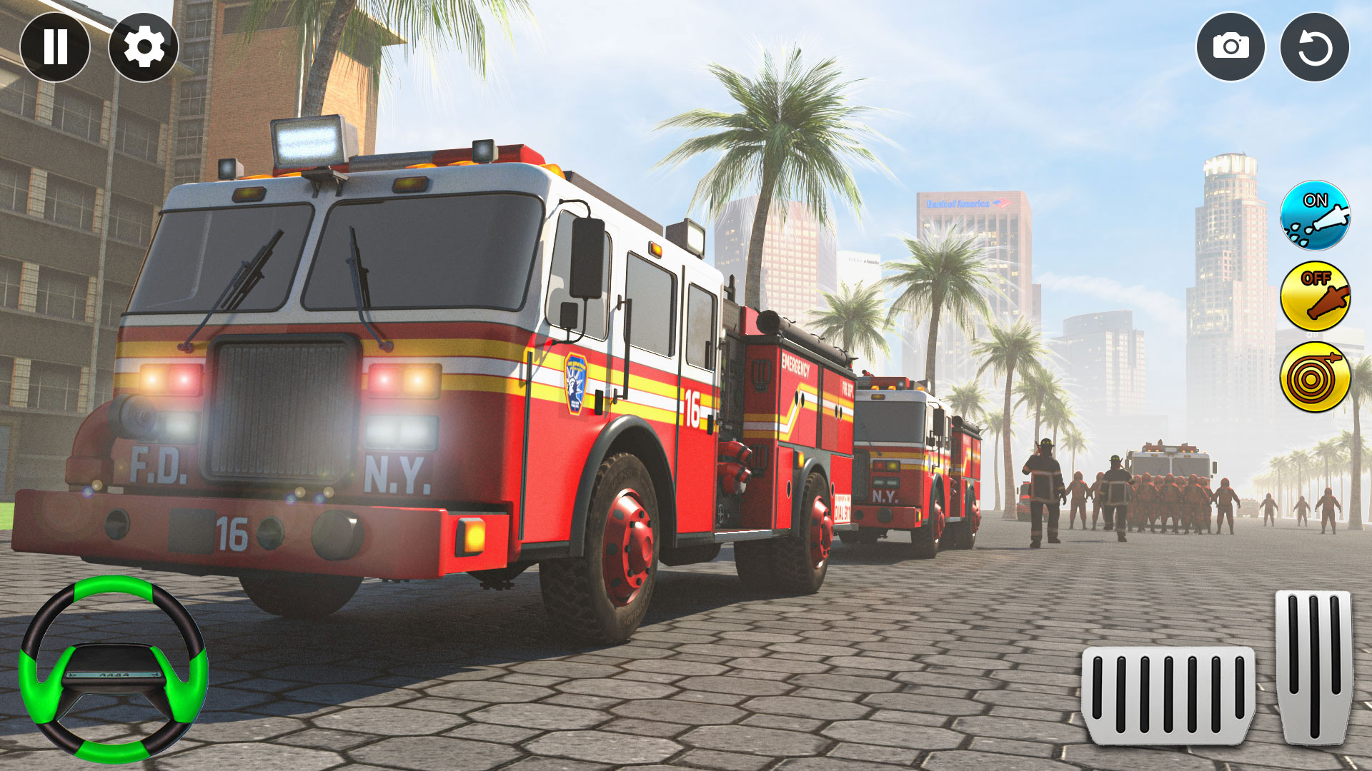 Firefighter Truck Simulator: Ambulance Rescue Fireman City Hero Truck ...