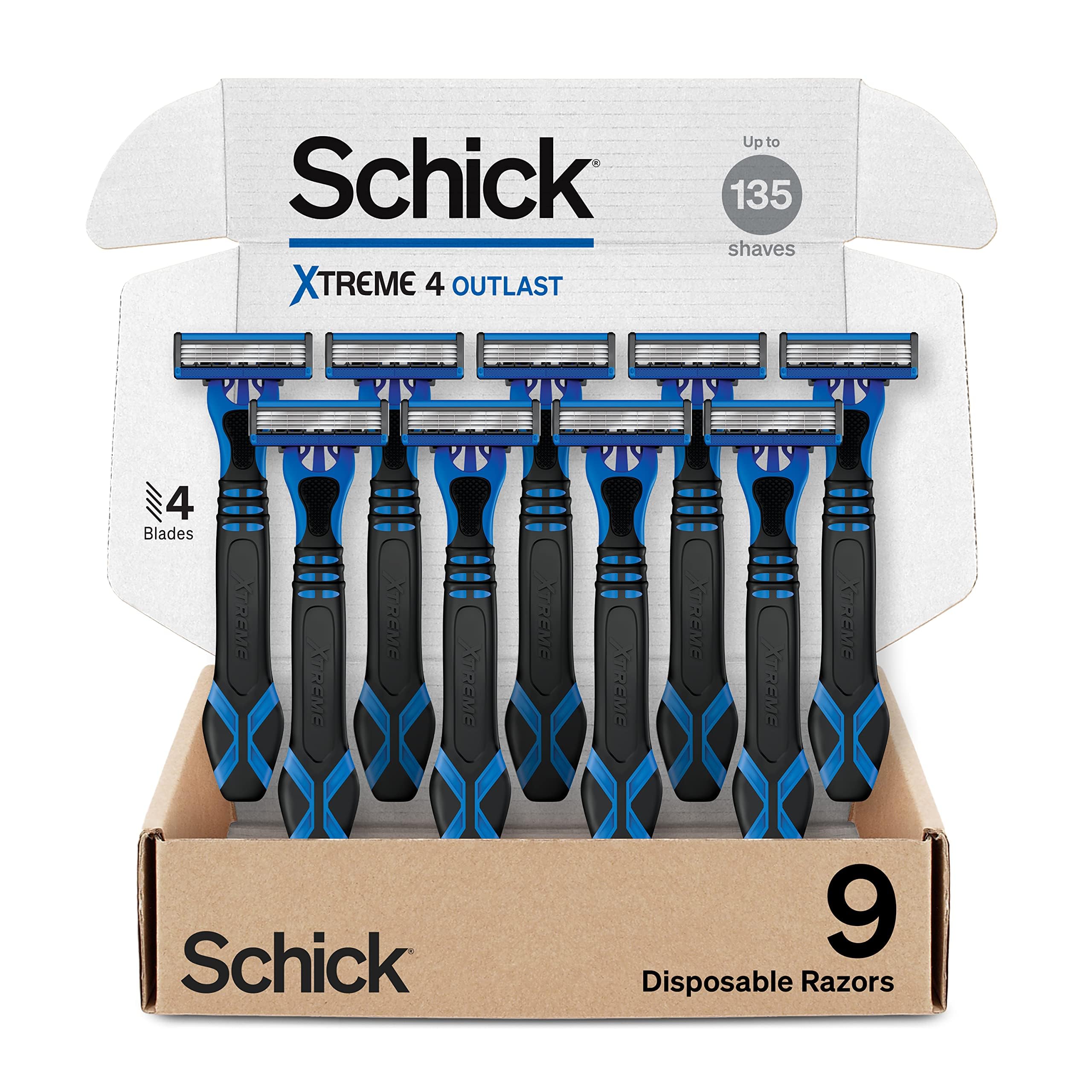 Amazon.com: Schick Xtreme 4 Outlast Disposable Razors for Men - Schick ...