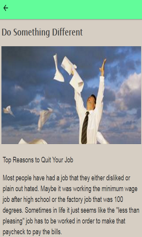 How To Quit A Job - App on Amazon Appstore