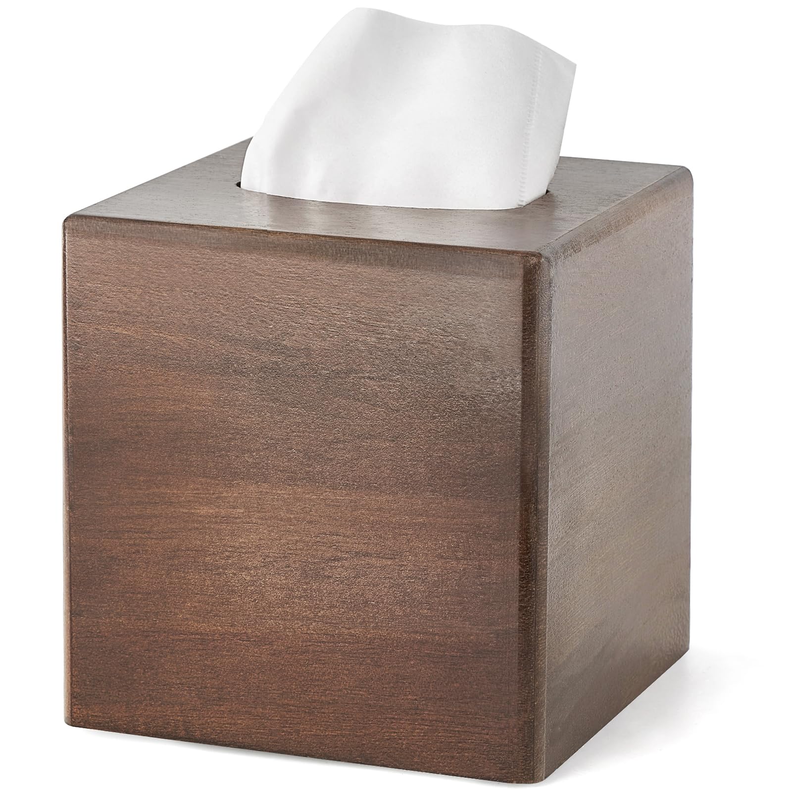 Amazon.com: Mkono Tissue Box Cover Square Open-Bottom Wood Tissue Box ...