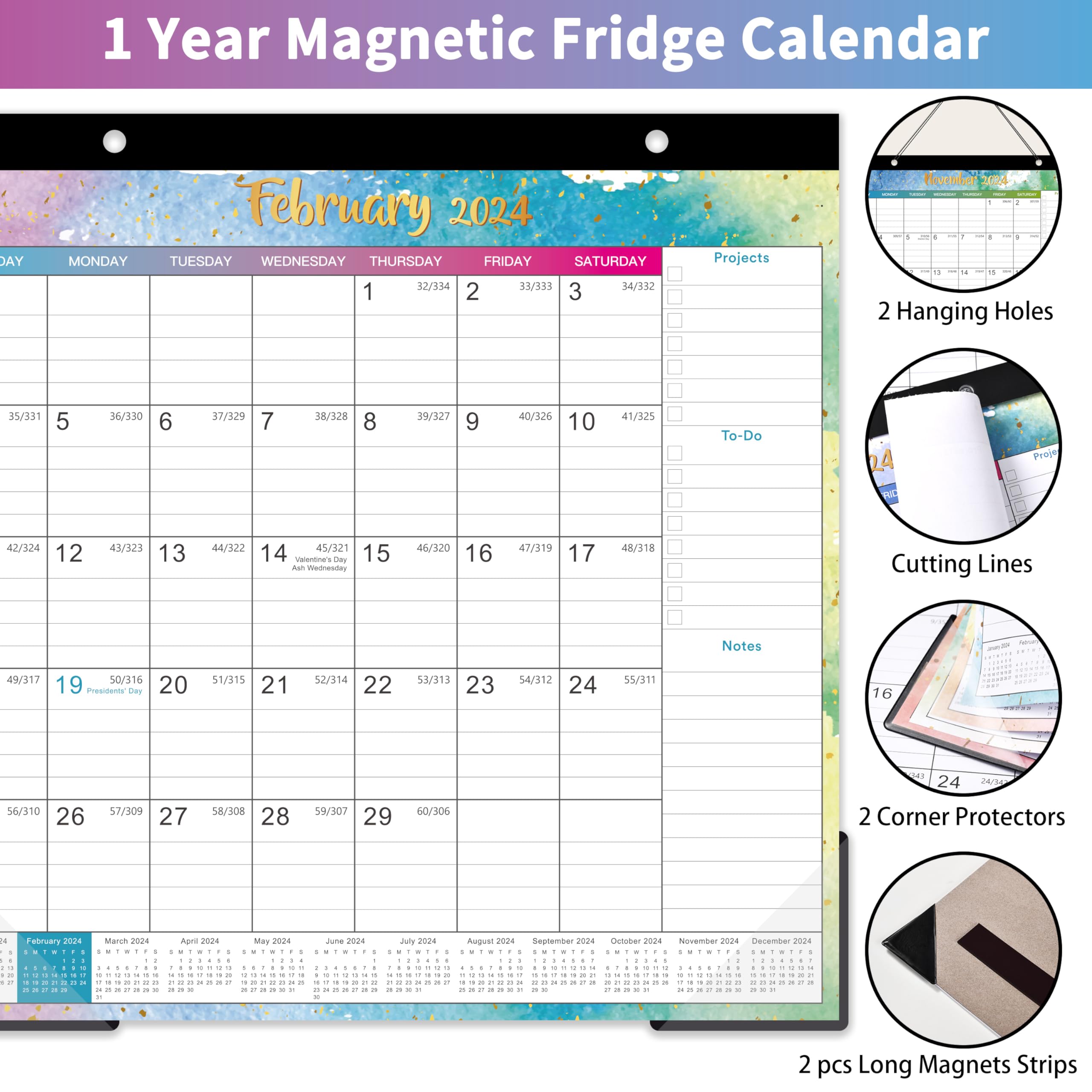 Snapklik.com : Magnetic Calendar For Fridge - Magnetic Calendar 2024 ...