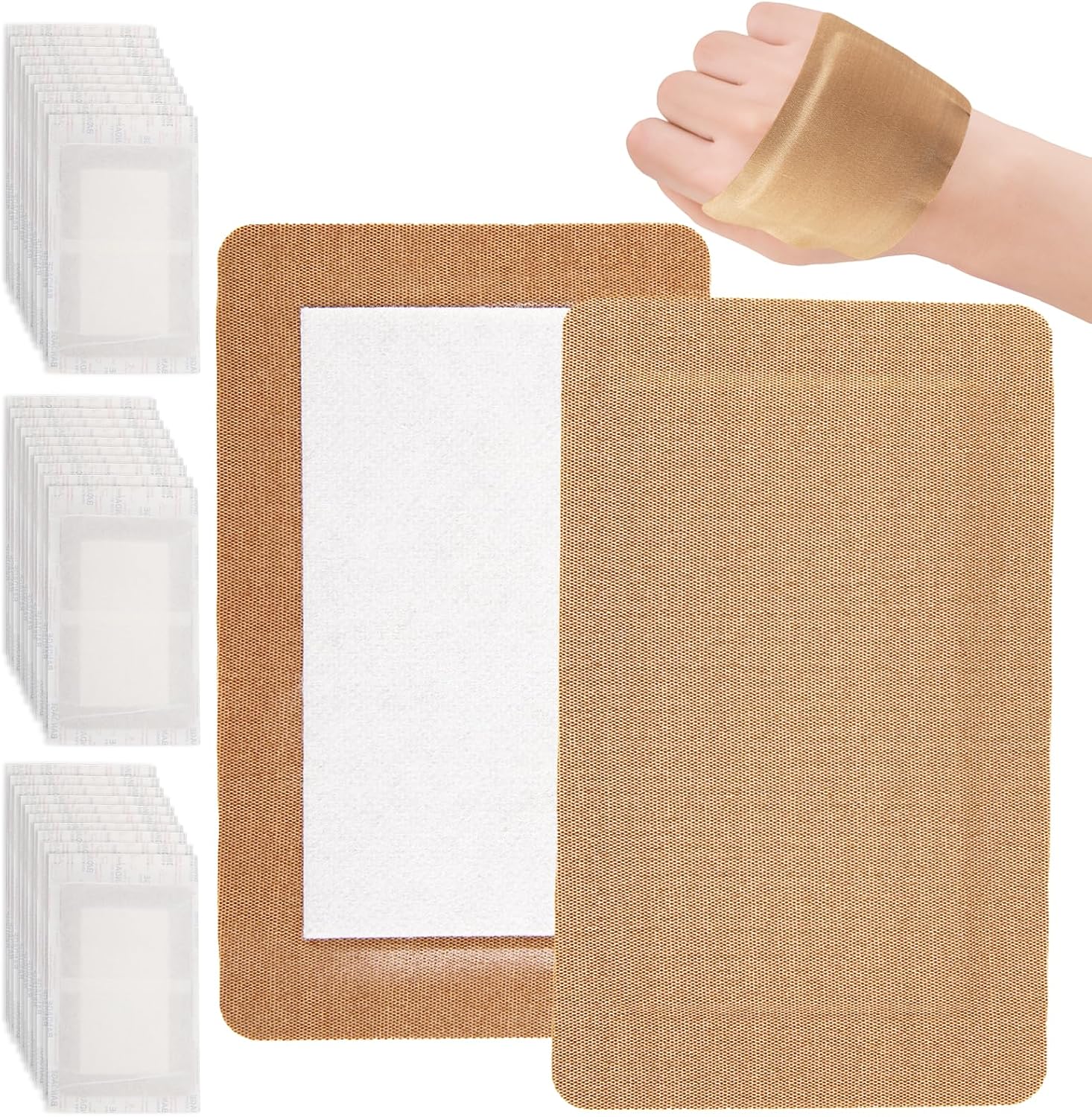 Amazon.com: 30 Pcs Extra Large Bandaids 5 X 3, Flexible Long Bandaids ...