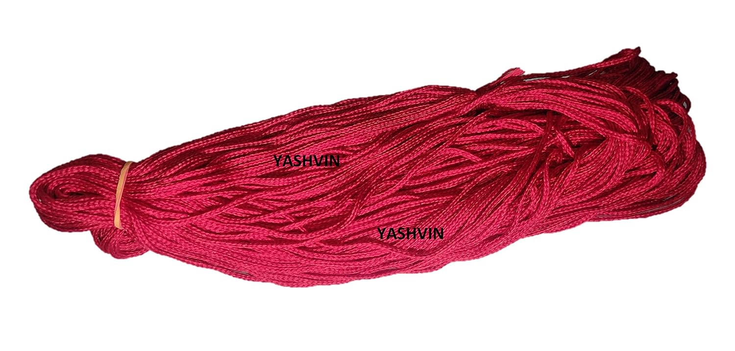 PS SHEVIN@R_-Red Dhaga for Neck (10 Meters Handmade Lal Thread Kalava ...