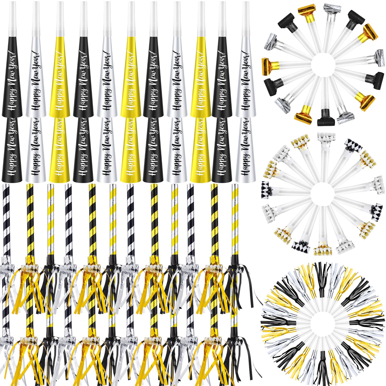 Snapklik.com : 150 Pieces 2026 New Years Eve Party Favors Glitter Noise ...