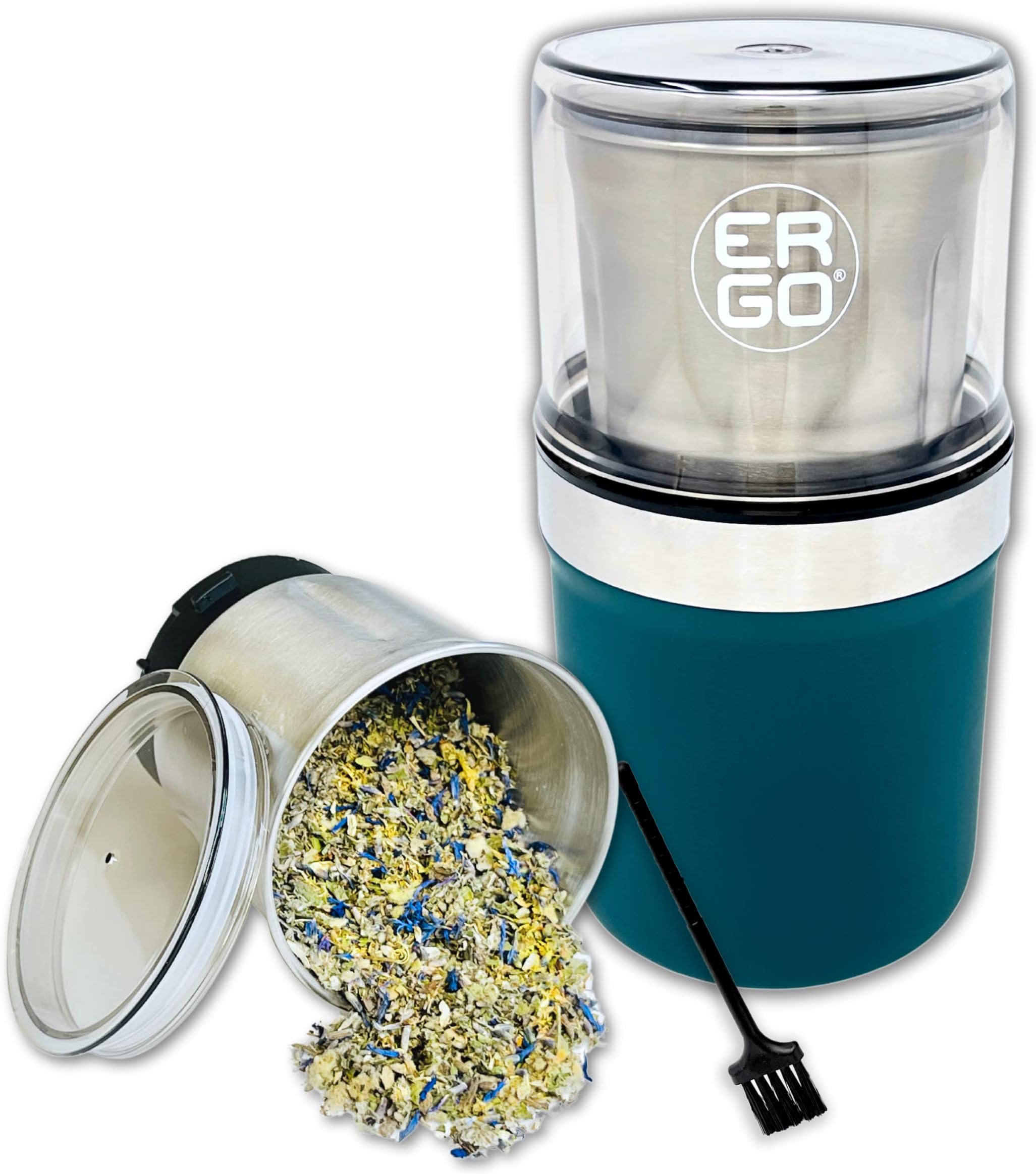 Amazon.com: ERGO Herb Grinder - Electric. Large Capacity with Removable ...