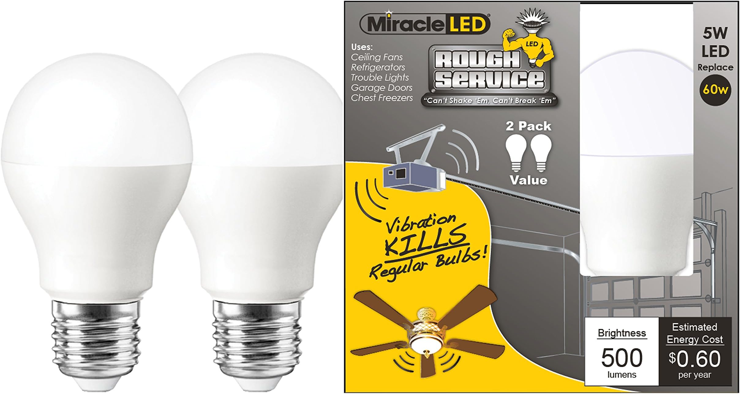 MiracleLED 606542 Rough Service Led Energy Saver Household Replacement ...