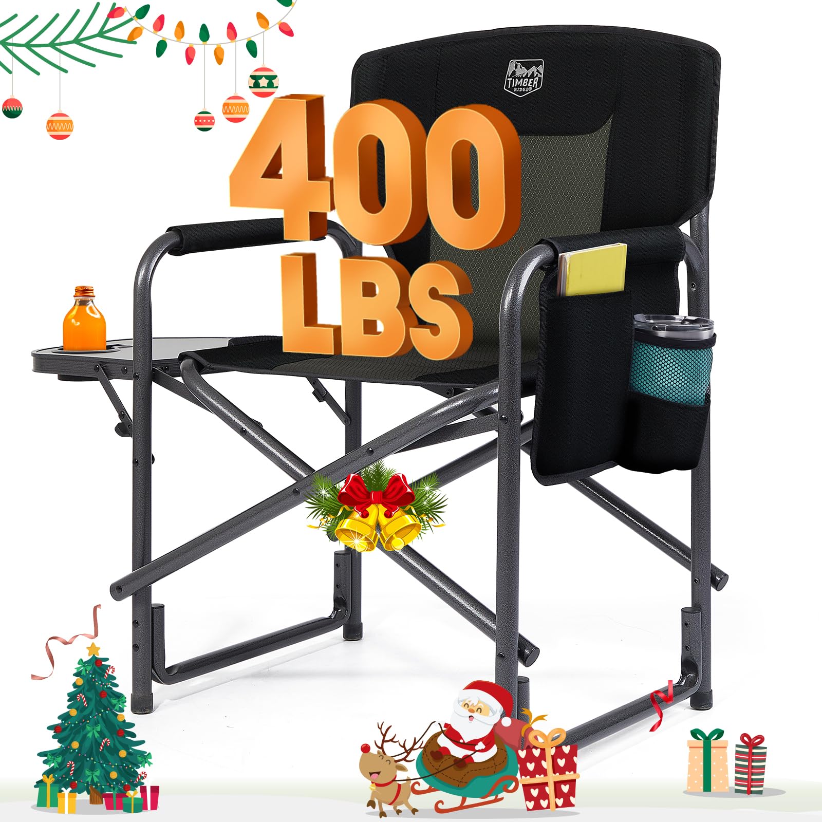 Amazon.com: TIMBER RIDGE Lightweight Oversized Camping Chair, Portable ...