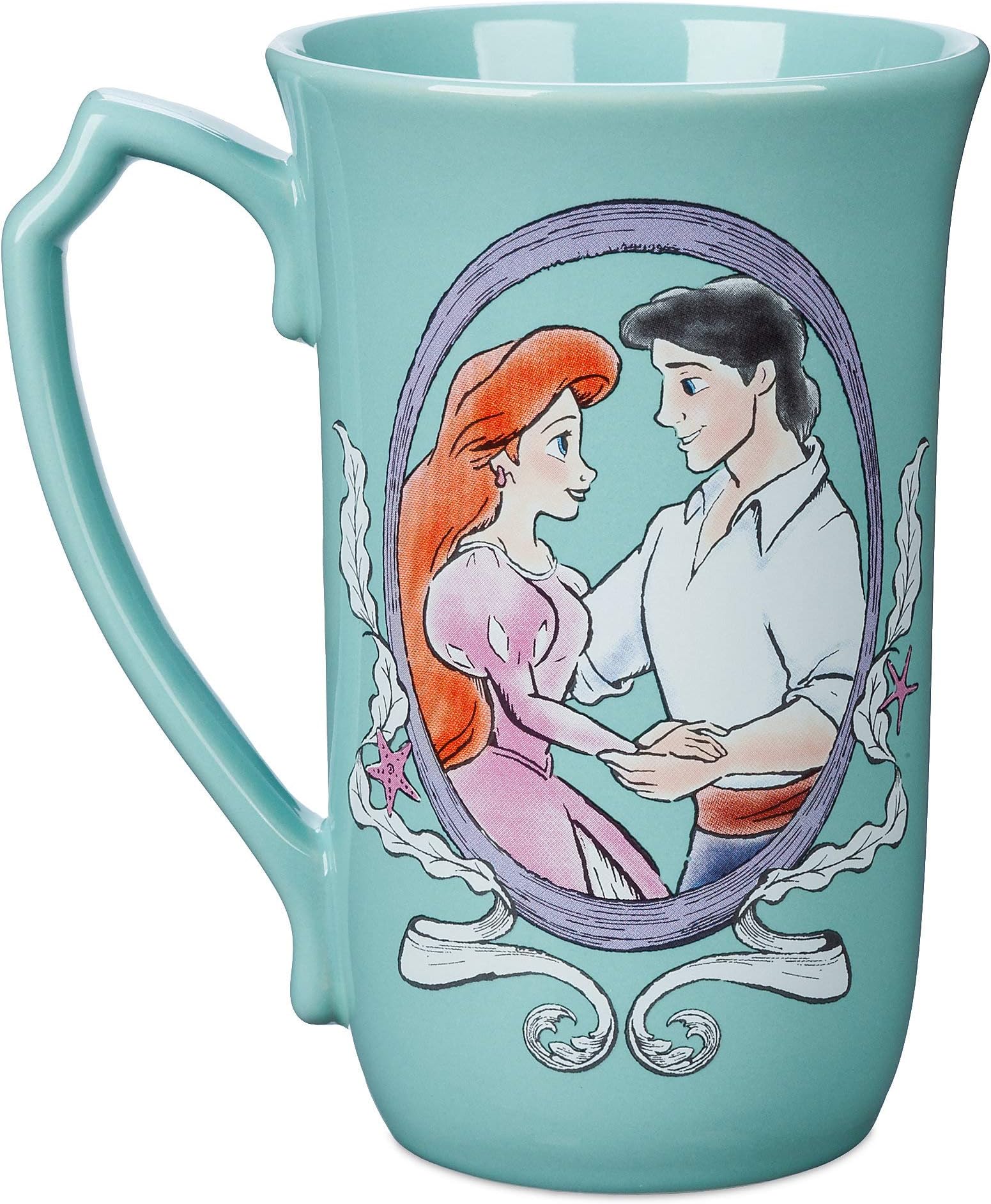 Amazon.com | Disney Ariel and Eric Latte Mug – The Little Mermaid ...