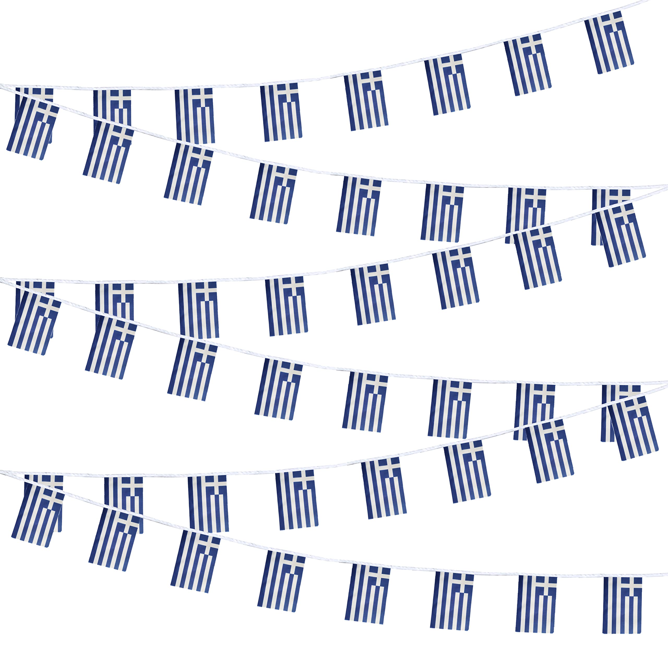 Tibijoy Greece Flags Greek Small Mini String Banner Flags Miniature ...