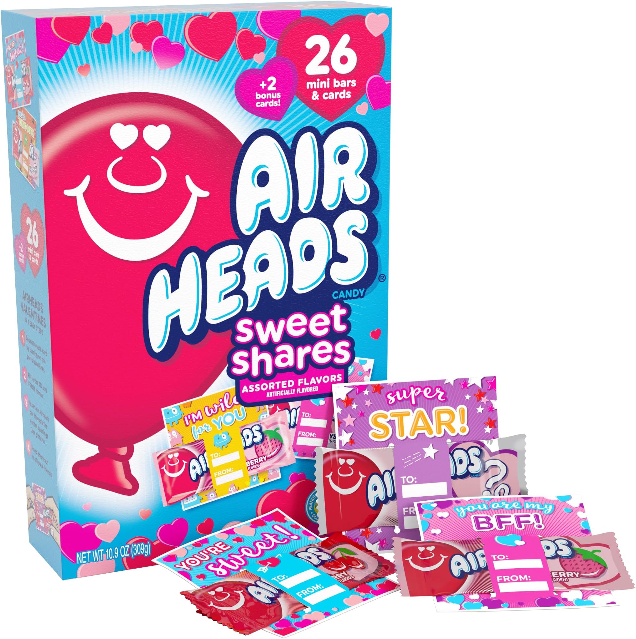 Amazon.com : Airheads Candy, Bites, Original Fruit Flavor, Non Melting ...
