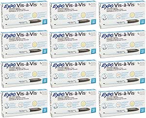 Amazon.com: Expo 16001 Vis-A-Vis Wet Erase Markers - for Use on ...