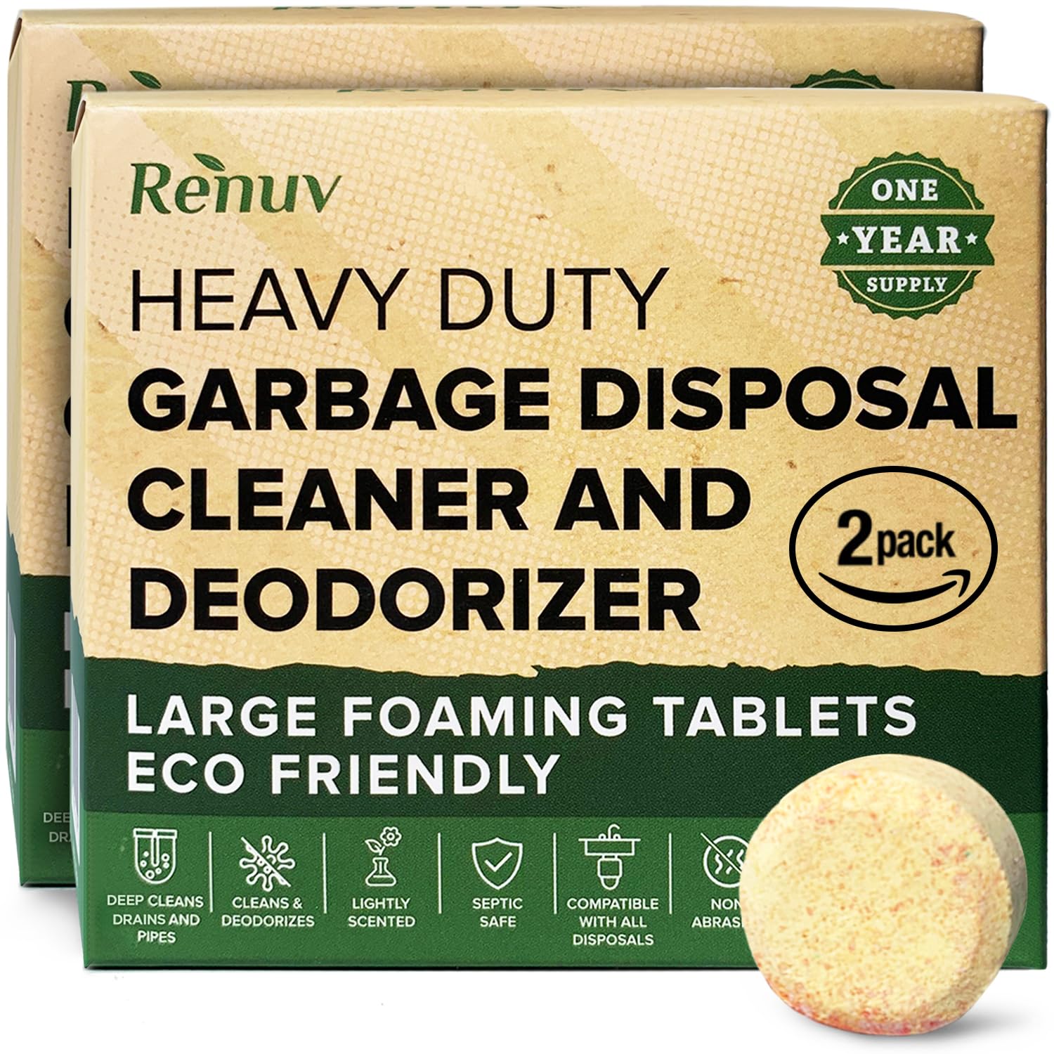 Amazon.com: Garbage Disposal Cleaner by Renuv - Drain Freshener ...