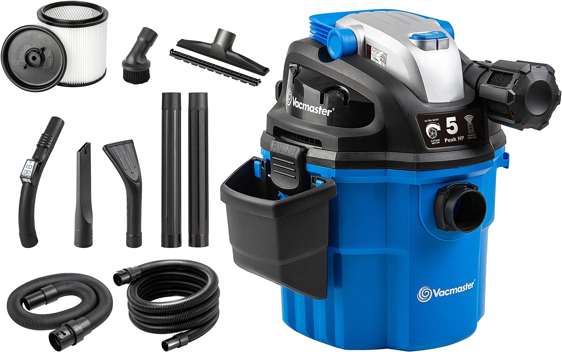 Amazon.com: Vacmaster VWMB508 0101 5 Gallon Wall-Mount Wet/Dry Vacuum ...