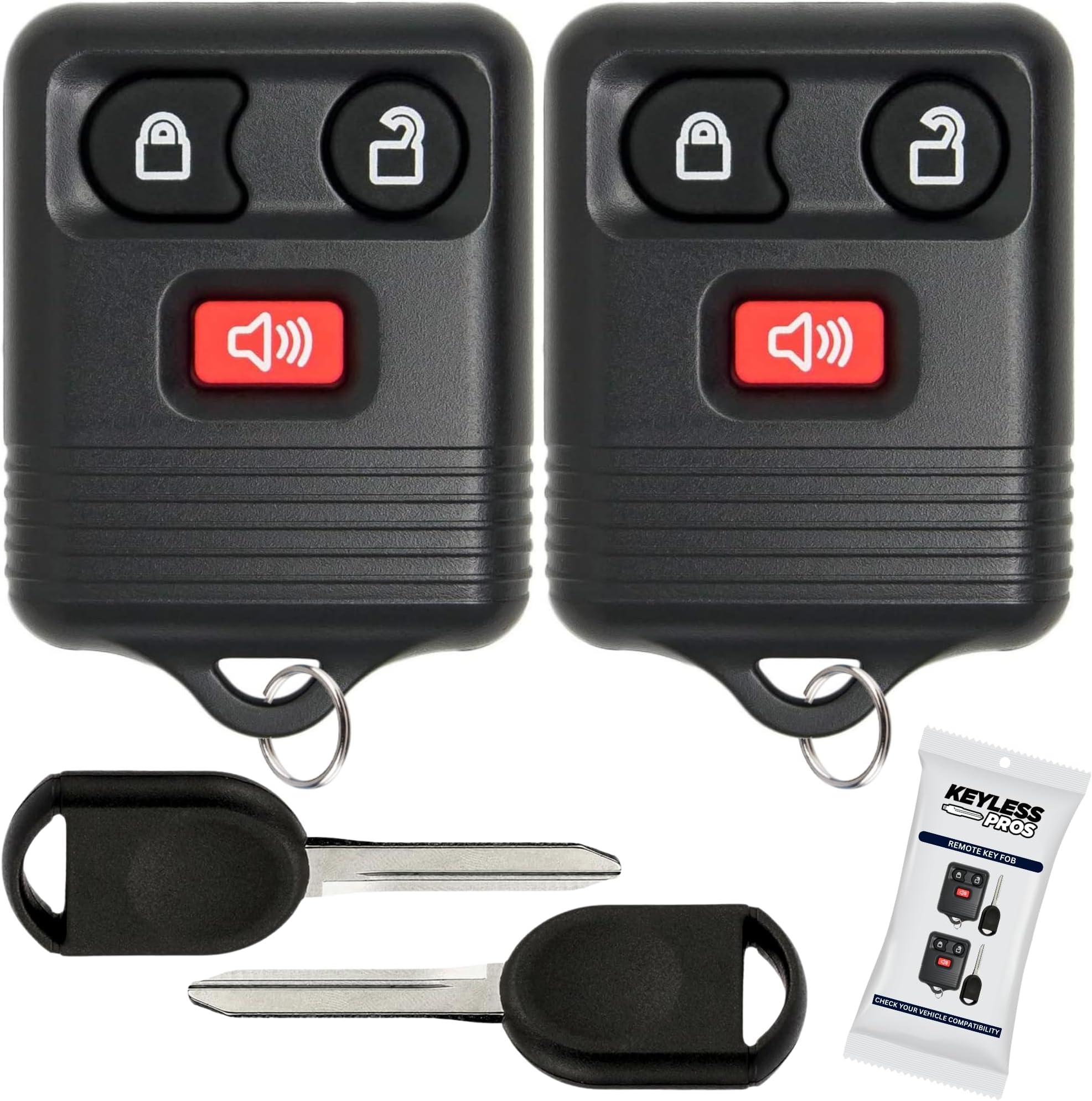 Amazon.com: KeylessOption Keyless Entry Remote Fob Car Key for Ford ...