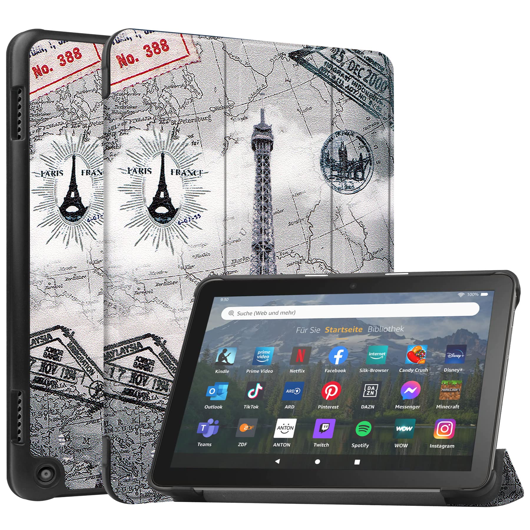 Amazon.com: Kicvbnco for Fire HD 8 2024/2022/2020 Tablet Case, Auto ...