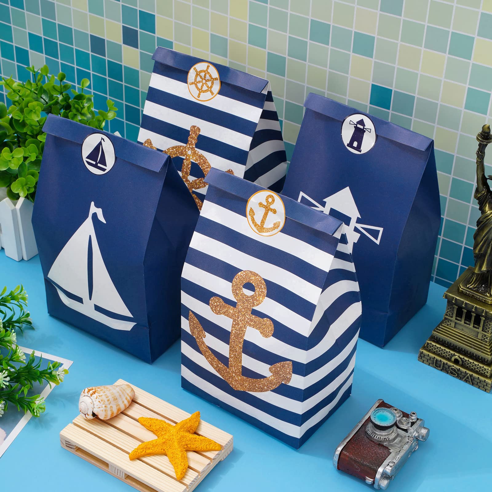 Nautical Gift Bag Ideas Glam Nautical First Birthday Party {Gold, Pink