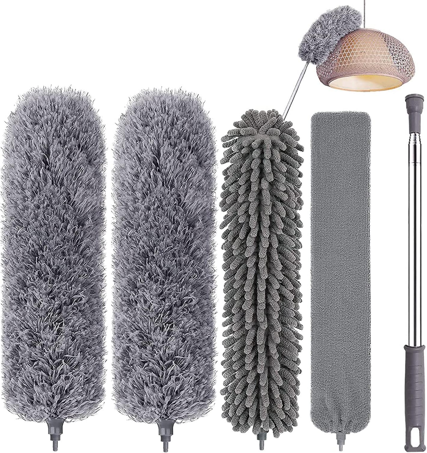 Plumeau en microfibre pour le nettoyage – Plumeau 5 en 1 lavable et ...