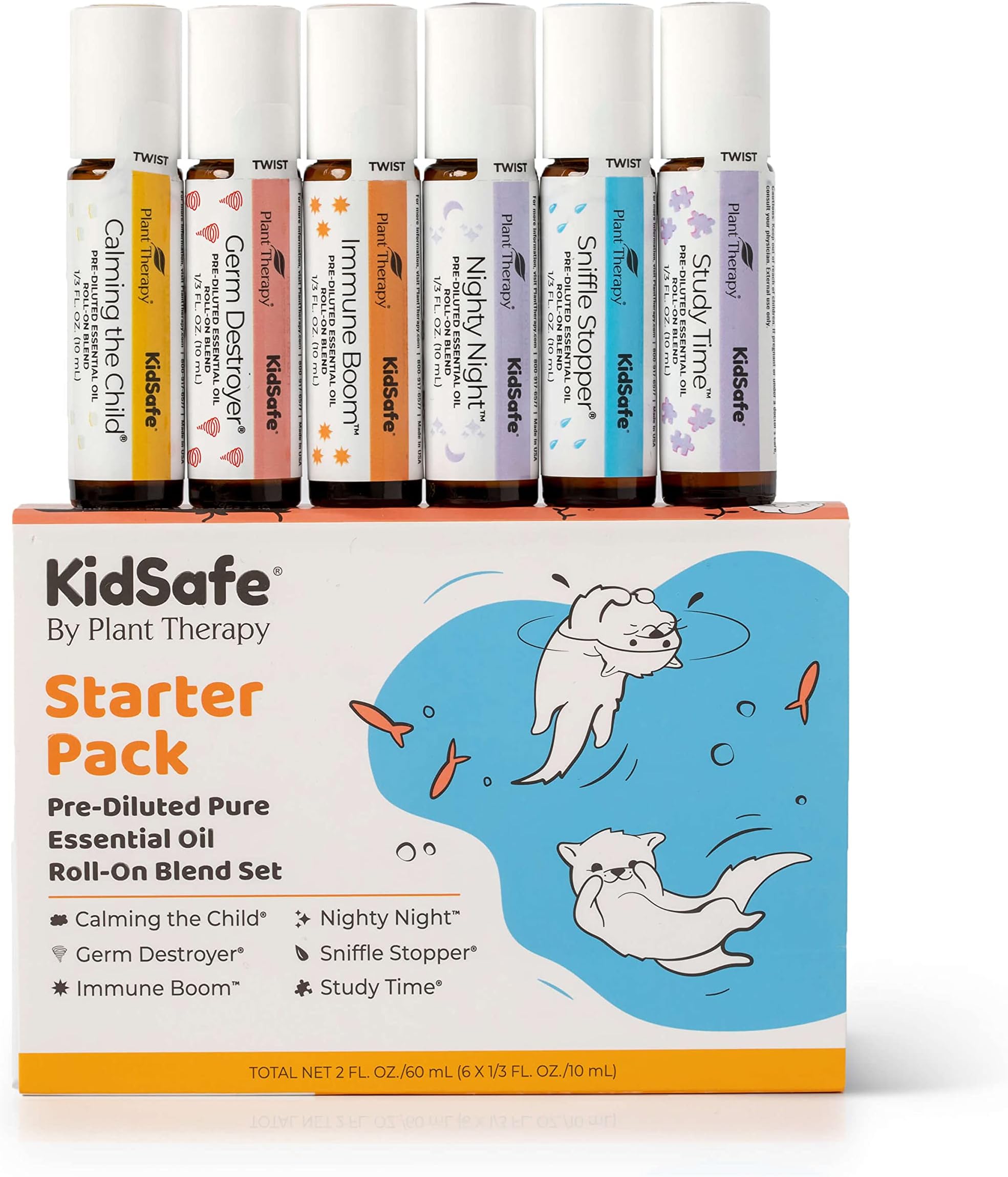 Amazon.com: Plant Therapy Essential Oils KidSafe Starter Set for Focus ...