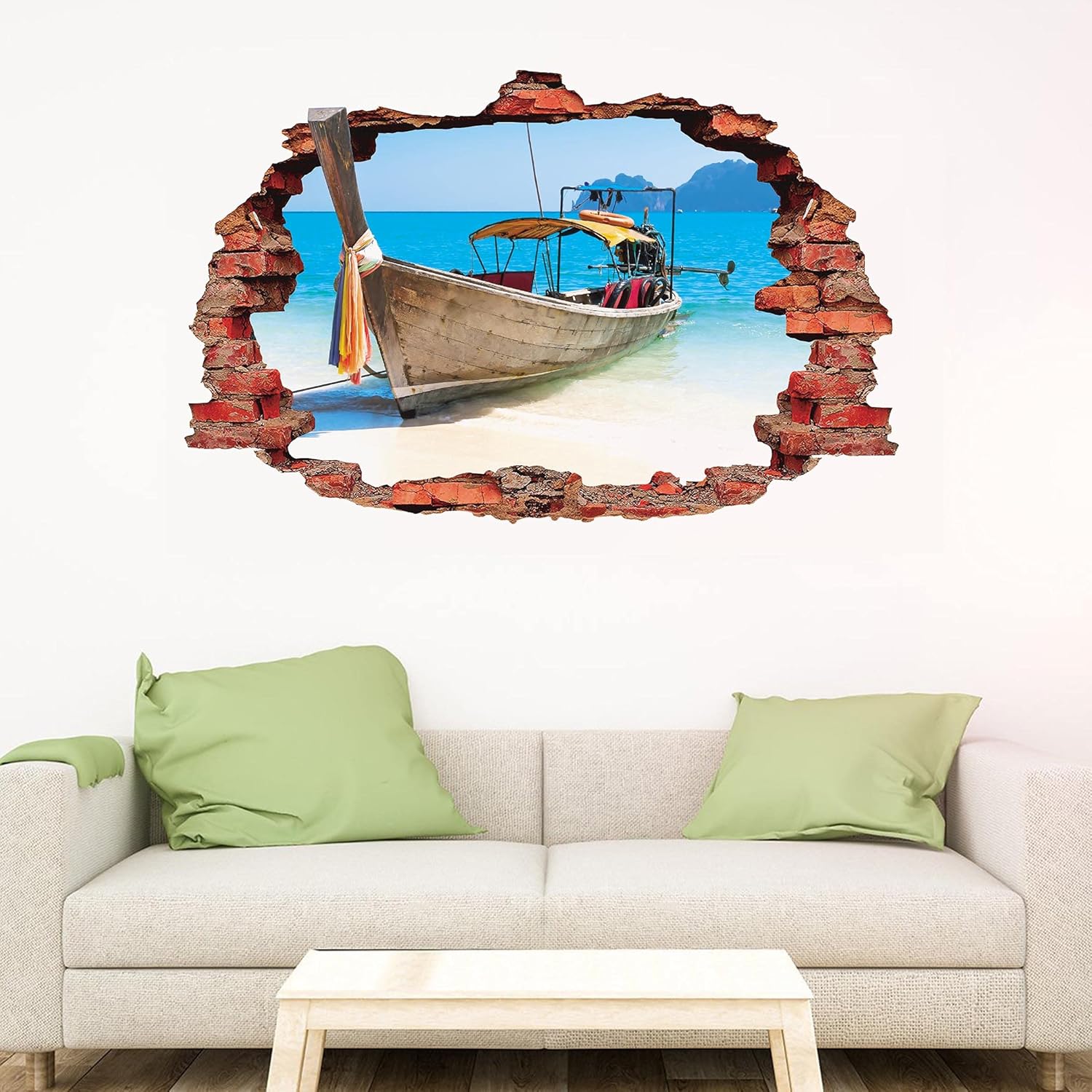 Amazon.com: Canoe Wall Decal - Bote Wall Art - 3D Print Home Draw ...