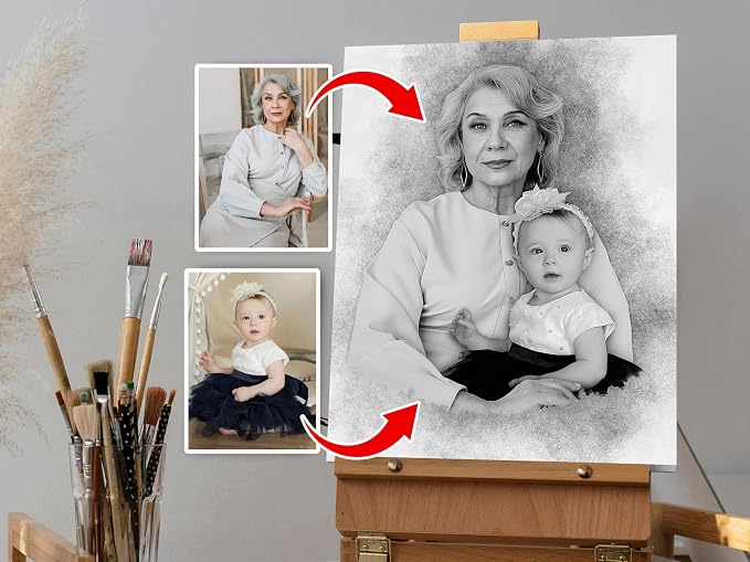 Amazon.com: LOVELYPOD Custom Add Loved One to Photo, Memorial Portrait ...