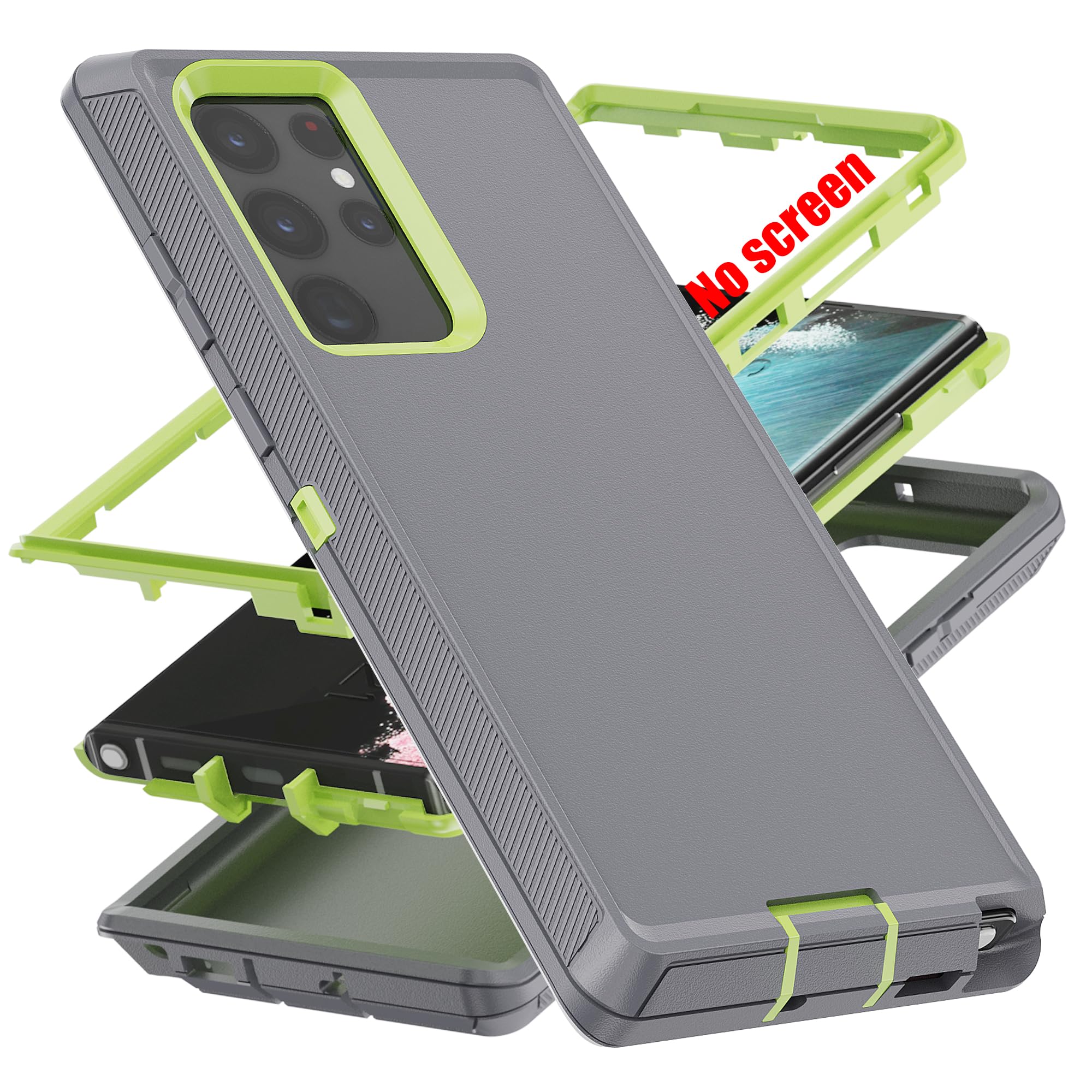 AYMECL for S22 Ultra Case,Galaxy S22 Ultra Case,[Military Grade] 3 in 1 Heavy Duty Full Body ...