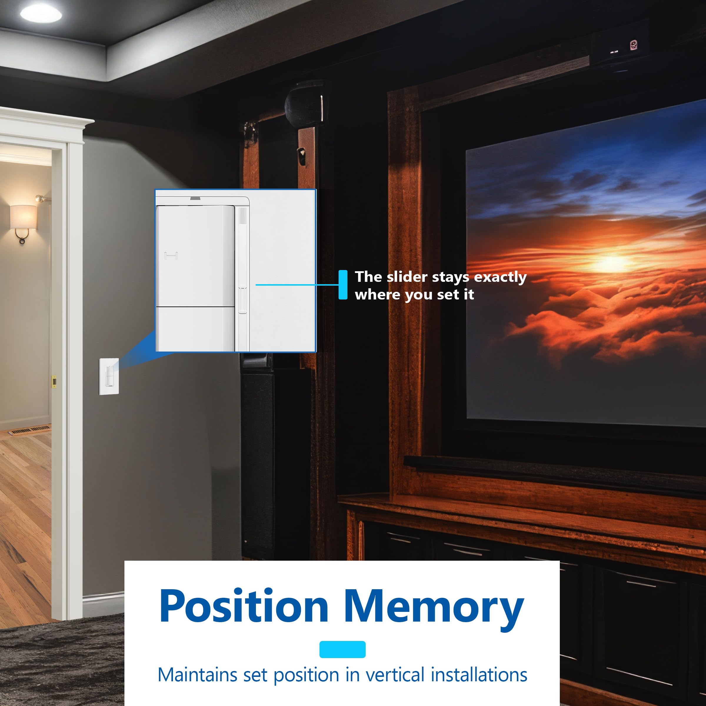 Snapklik.com : Dual Rocker Light Switch And Slide LED Dimmer ...