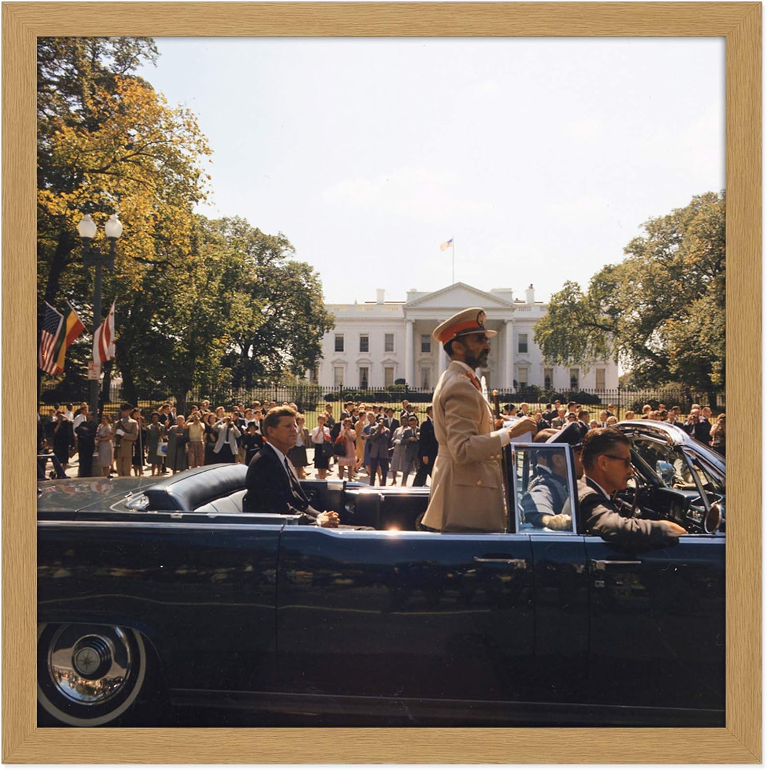 Amazon.com: Parade JFK Kennedy Emperor Haile Selassie Photo Square ...