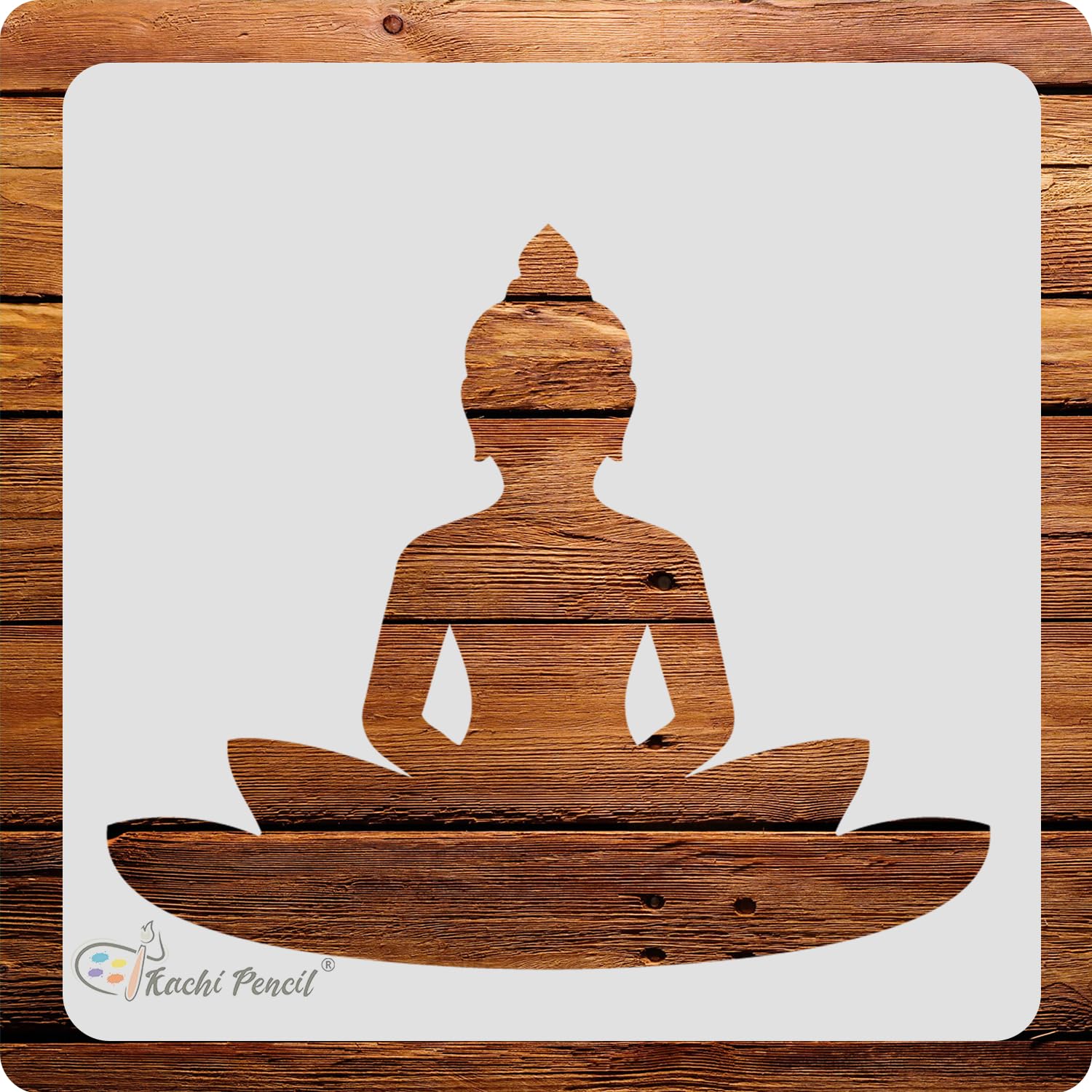 Kachi Pencil Buddha in Mediation Art and Craft Stencils for Painting ...