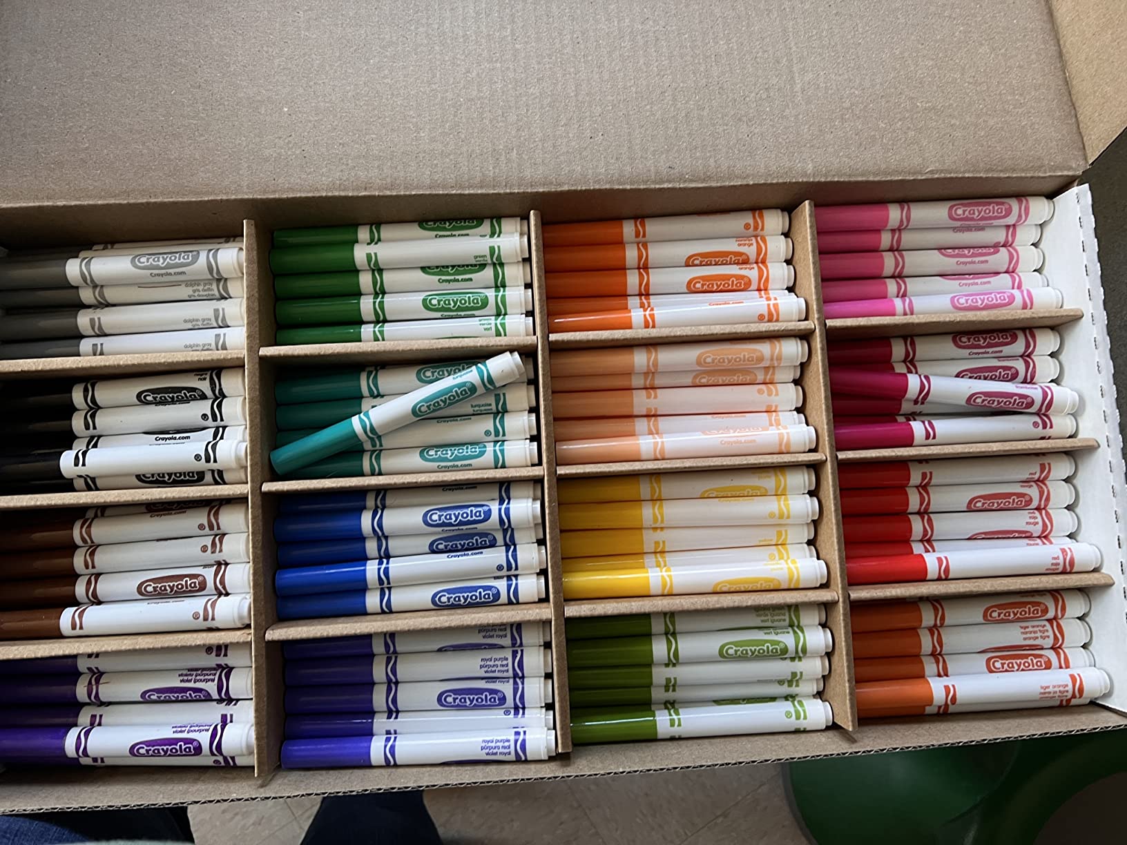 Amazon.com: Crayola Broad Line Markers Classpack (256 Ct), Bulk School ...