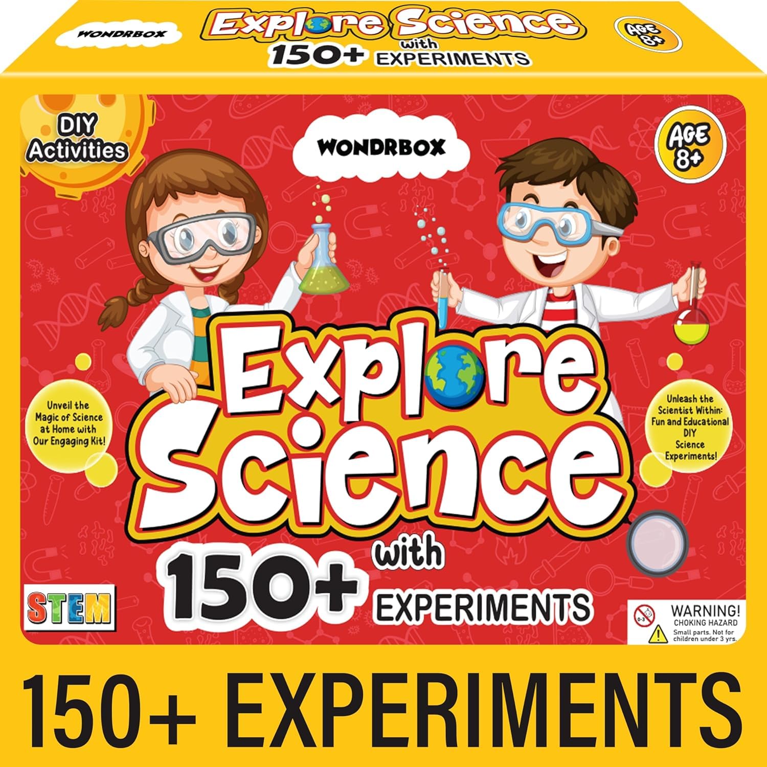 Buy WONDR Box Science Experiment Kit for School Students Ages 8+, 150 ...