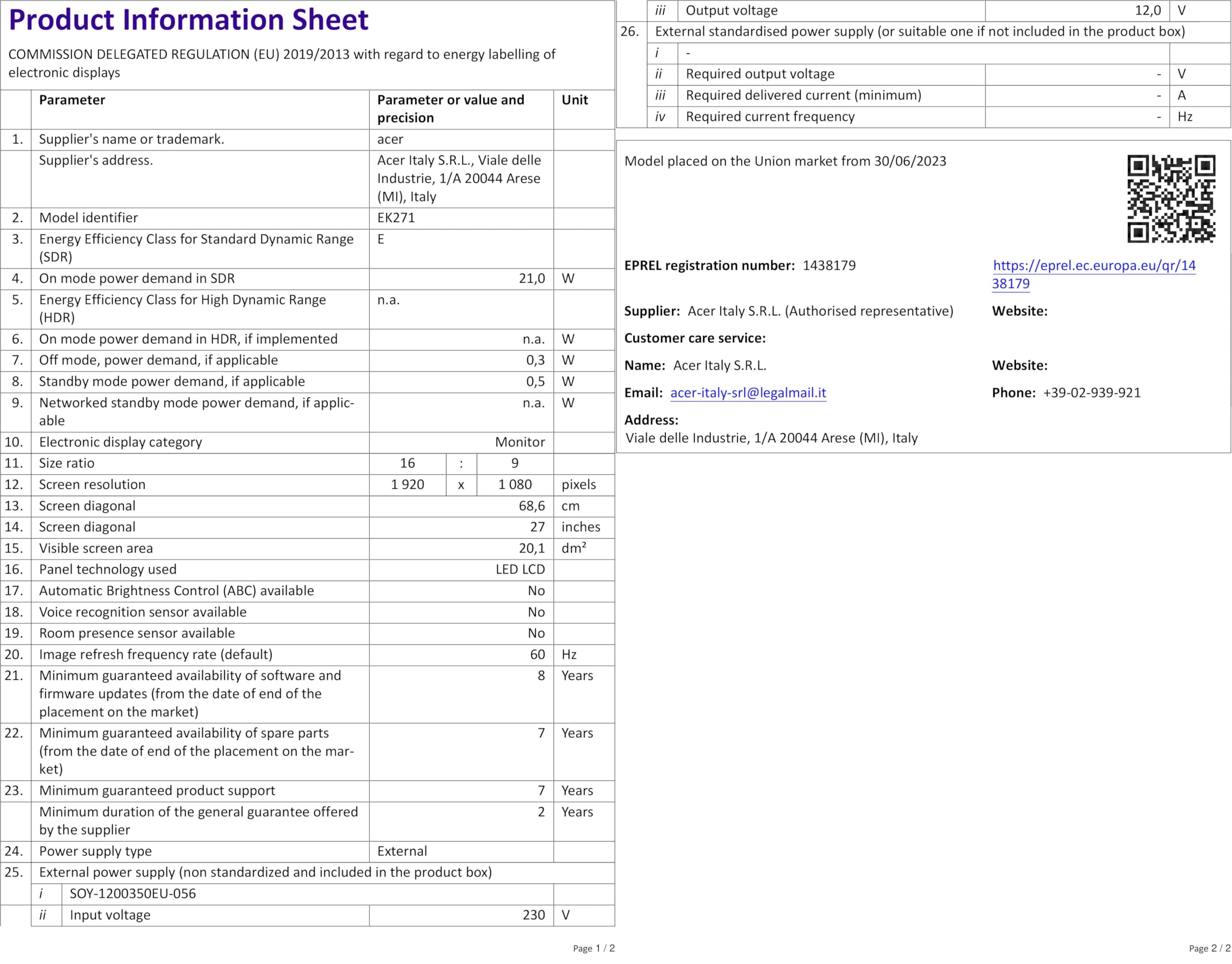 MSI PRO MP275 27 Inch Full HD Office Monitor - 1920 x 1080 IPS Panel ...