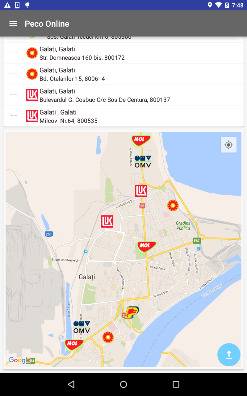 Peco Online - Fuel prices in Romania - App on Amazon Appstore