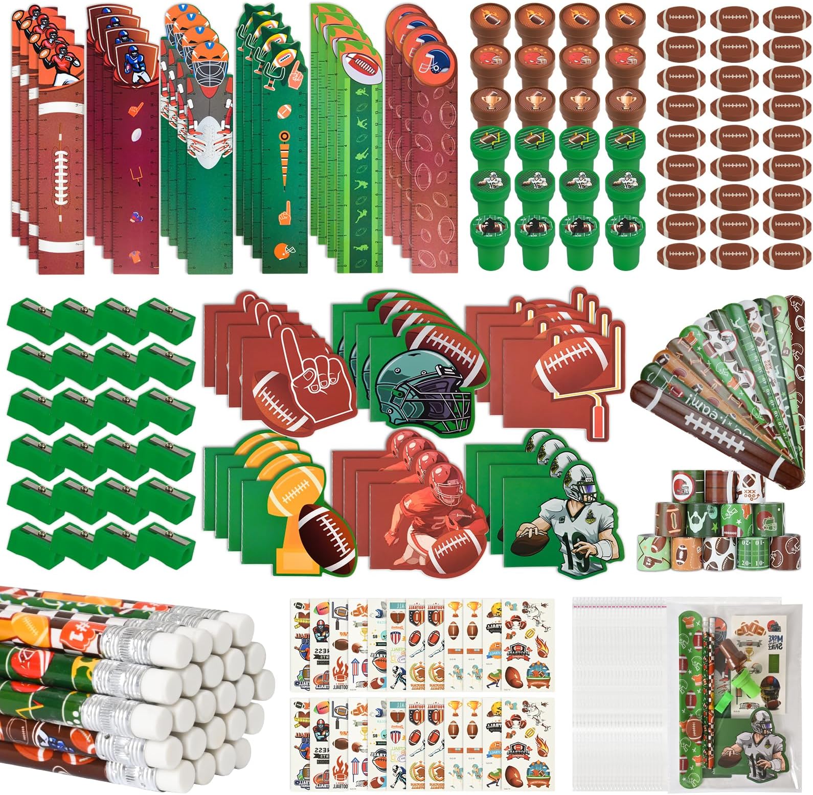 Amazon.com: 216Pcs Football Party Favors Football Theme Party Kids ...