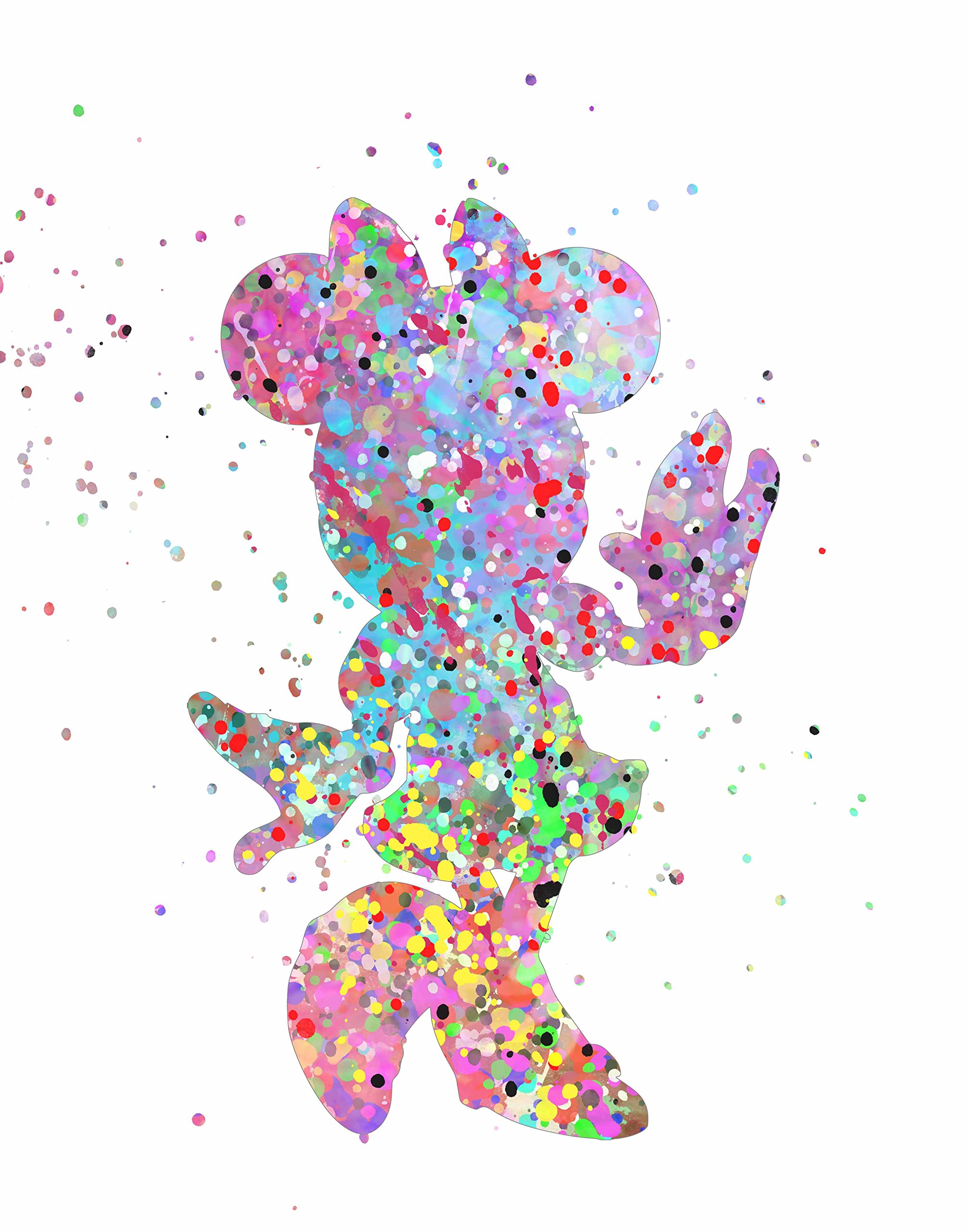 Minnie Mouse Water Color Cute Minnie Mouse Watercolor Clipart
