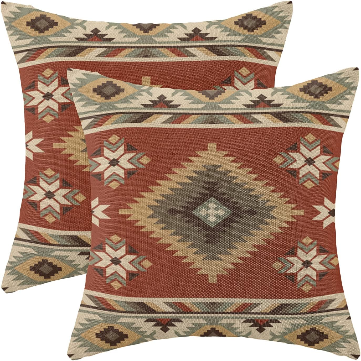 Amazon.com: Antvinoler Southwest Native American Throw Pillow Covers ...