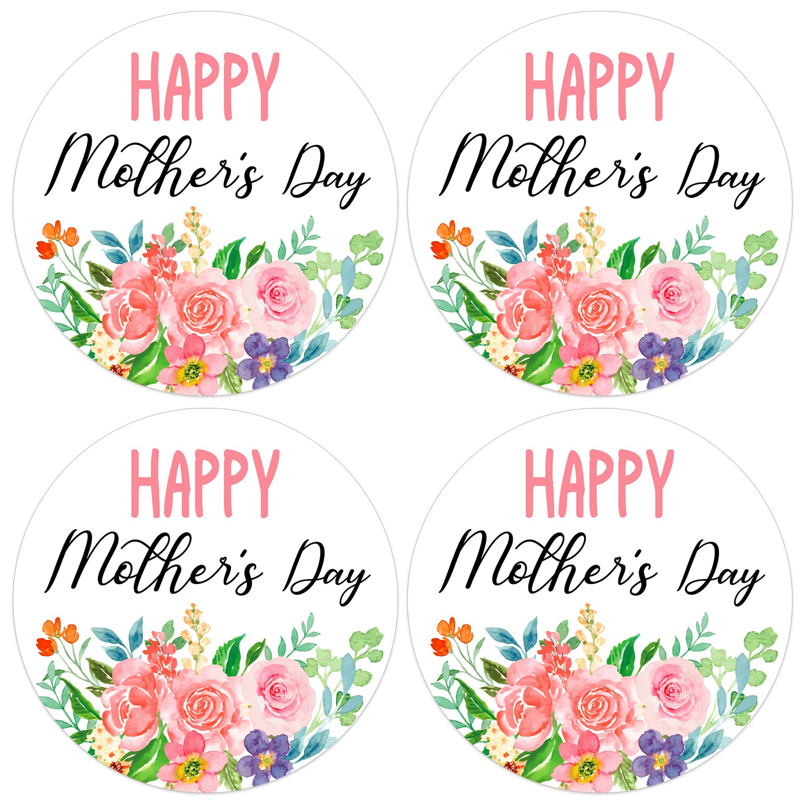 Amazon.com: FaCraft Happy Mother's Day Stickers Mothers Day Gift Tag ...