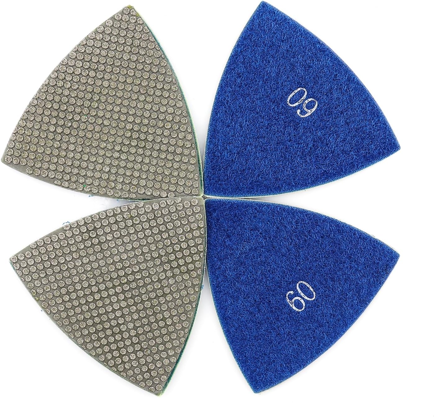 Triangular Diamond Polishing Pads 3 Inch for Oscillating Tools Marble ...