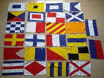 Amazon.com: International Code of Signals Flag Complete Set, Nylon ...