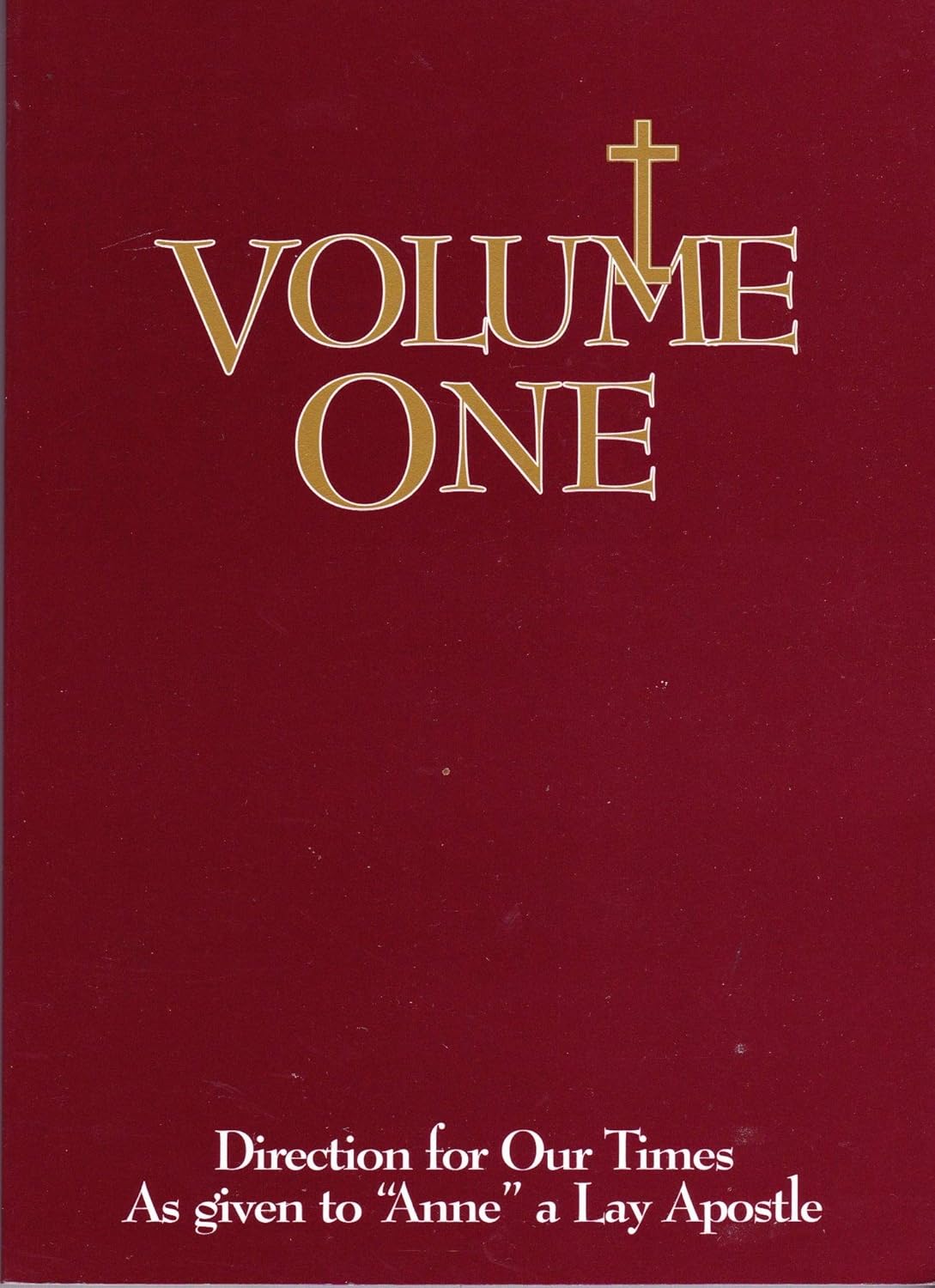 Volume One: Direction for Our Times As given to Anne a Lay Apostle ...