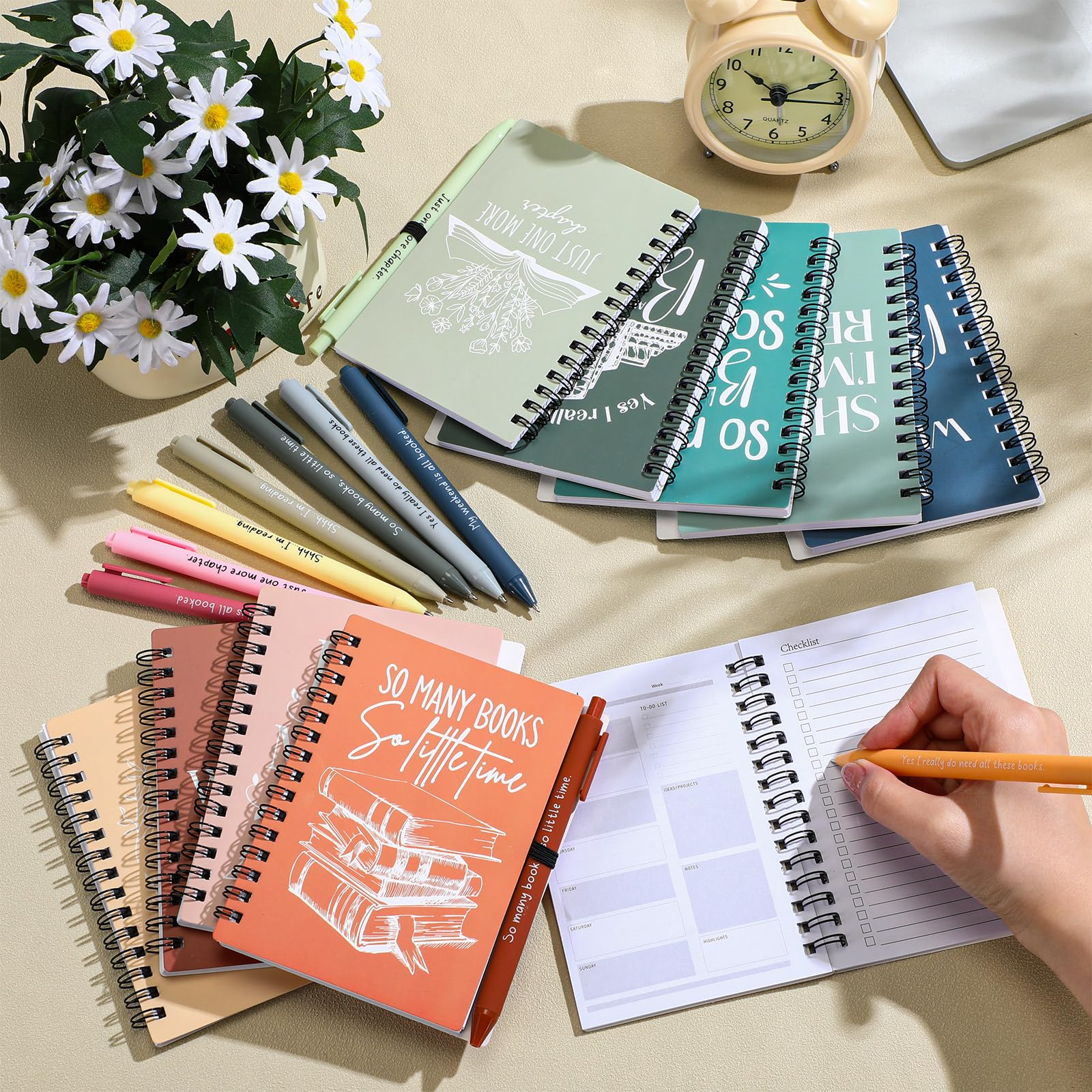 Snapklik.com : Thenshop 10 Set Book Lovers Gifts Inspirational Spiral ...