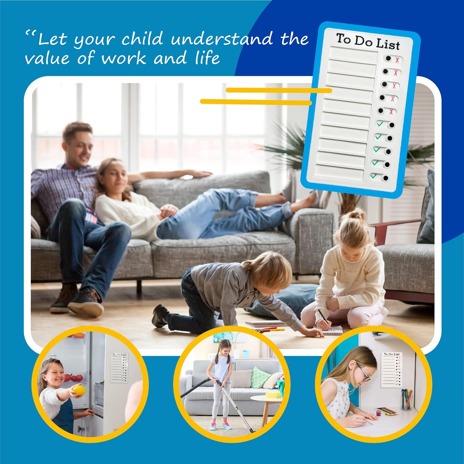 Dry Erase Daily Checklist White Board Morning Sliding Routine Chore ...