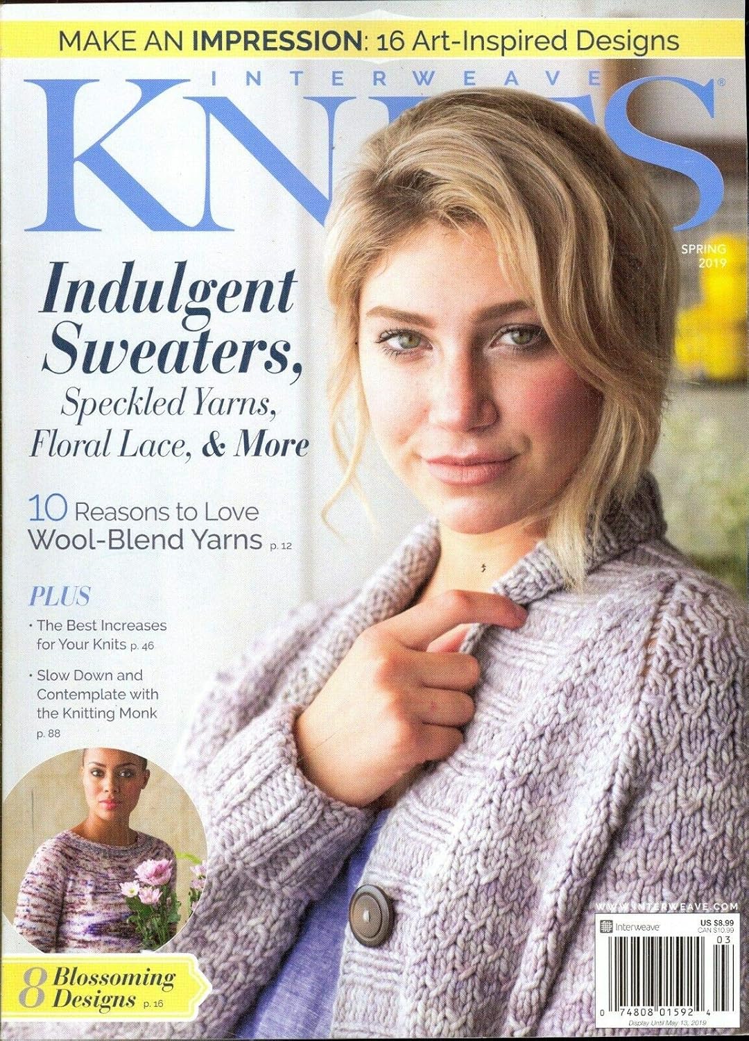 Interweave Knits Magazine ++FREE GIFT) Spring 2019 (Indulgent Sweaters ...