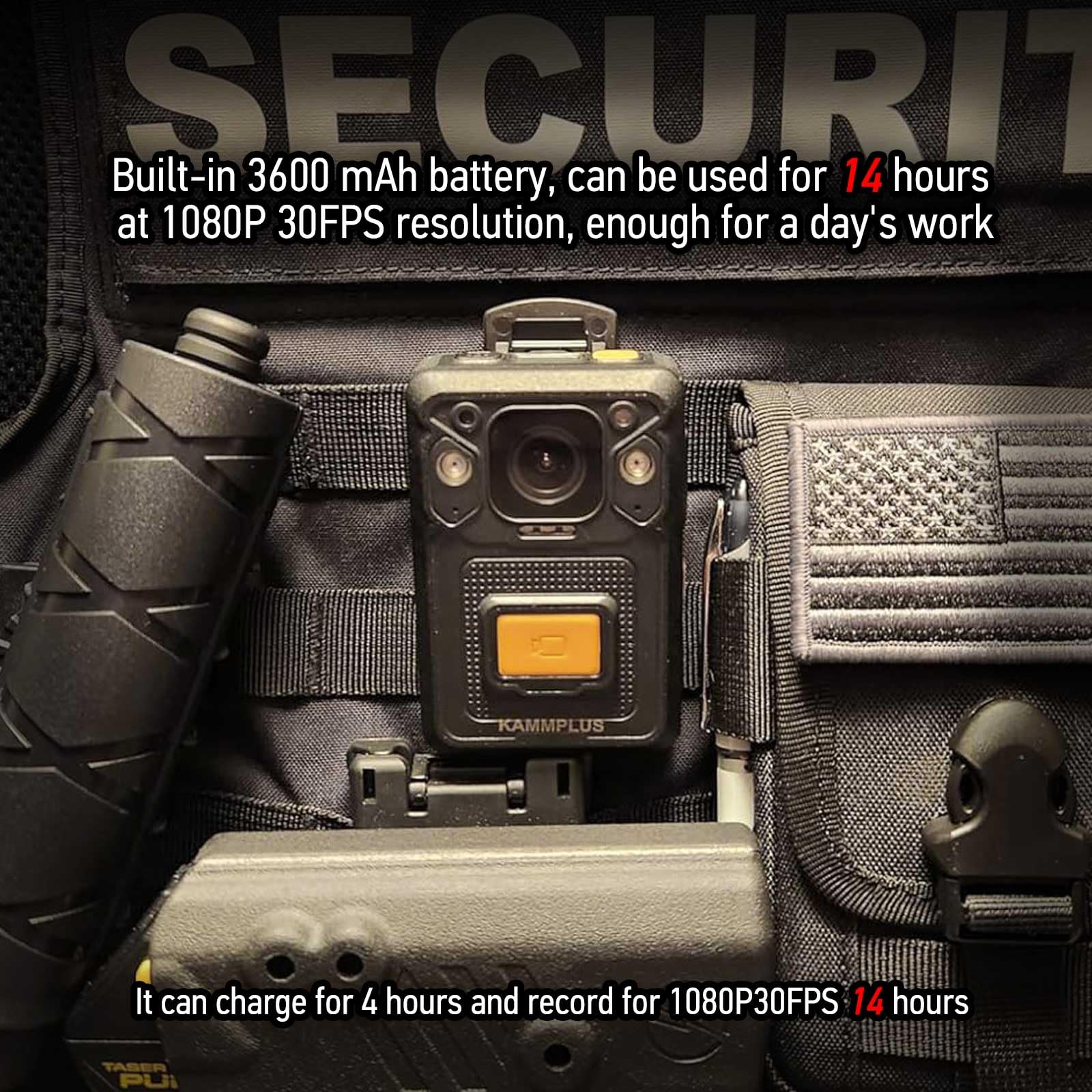 Snapklik.com : KAMMPLUS KP22-128GB Memory 25K Body Camera,14-Hours ...