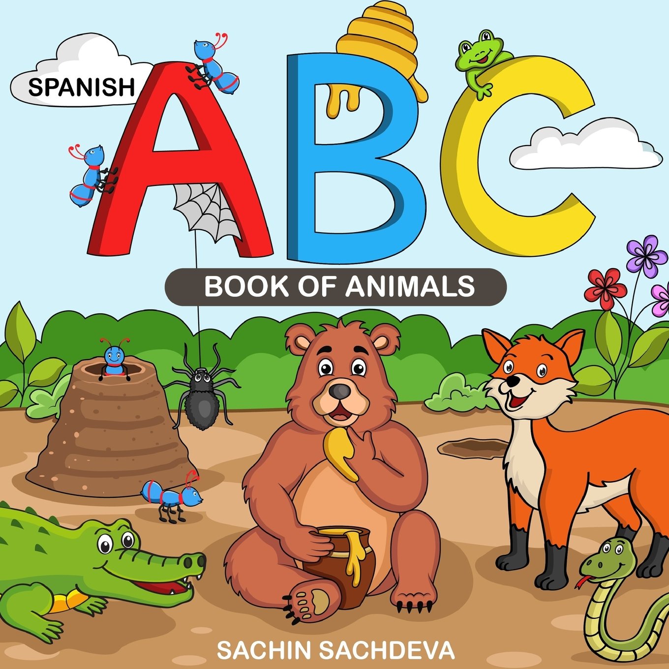 ABC Book of Animals (Spanish Edition): Animal Alphabets Picture Book ...